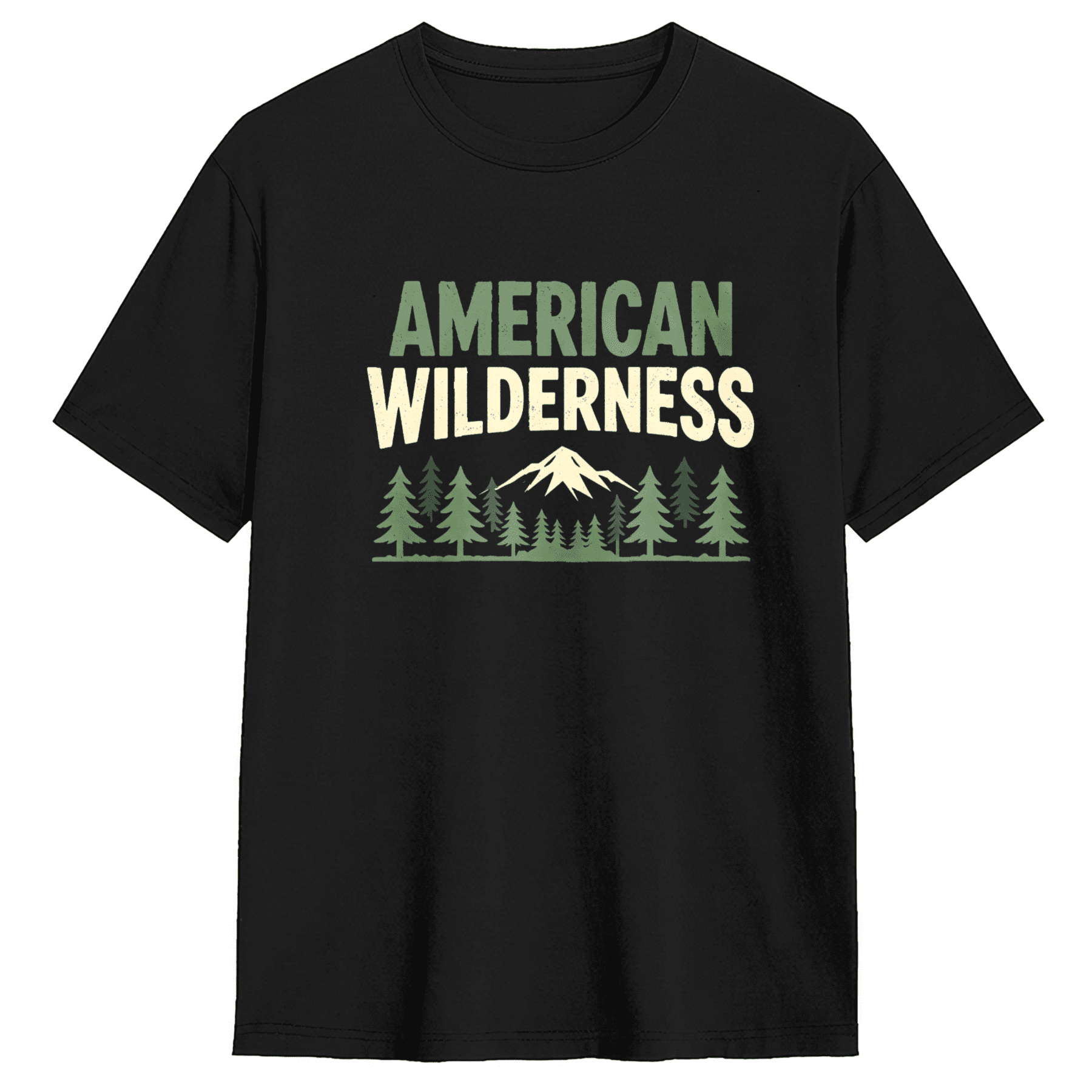 American Wilderness Vintage Graphic Tee For Men, Outdoor Adventure ...