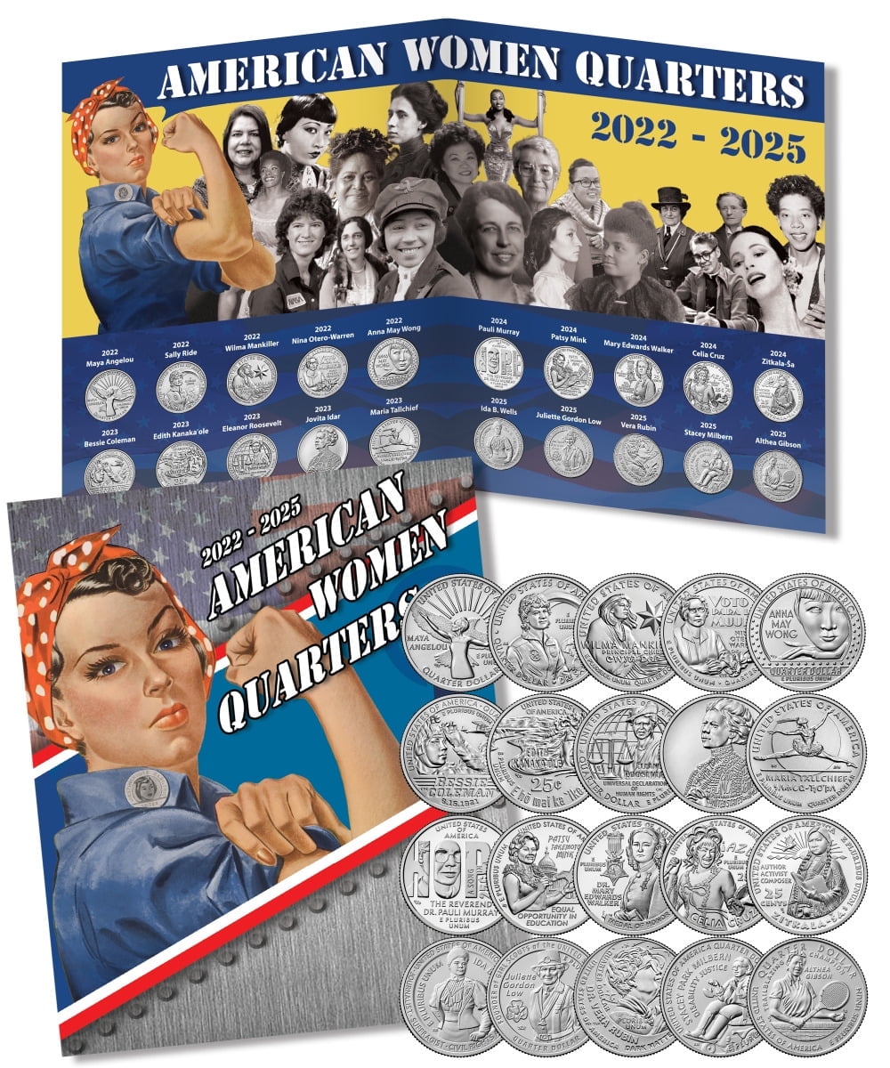 American Women Quarters Complete set in Coin Folder (2022-2025 ...