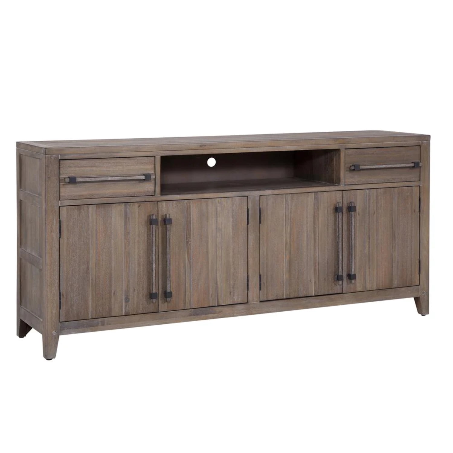 American Woodcrafters Aurora Weathered Gray 68" TV Console - Walmart.com