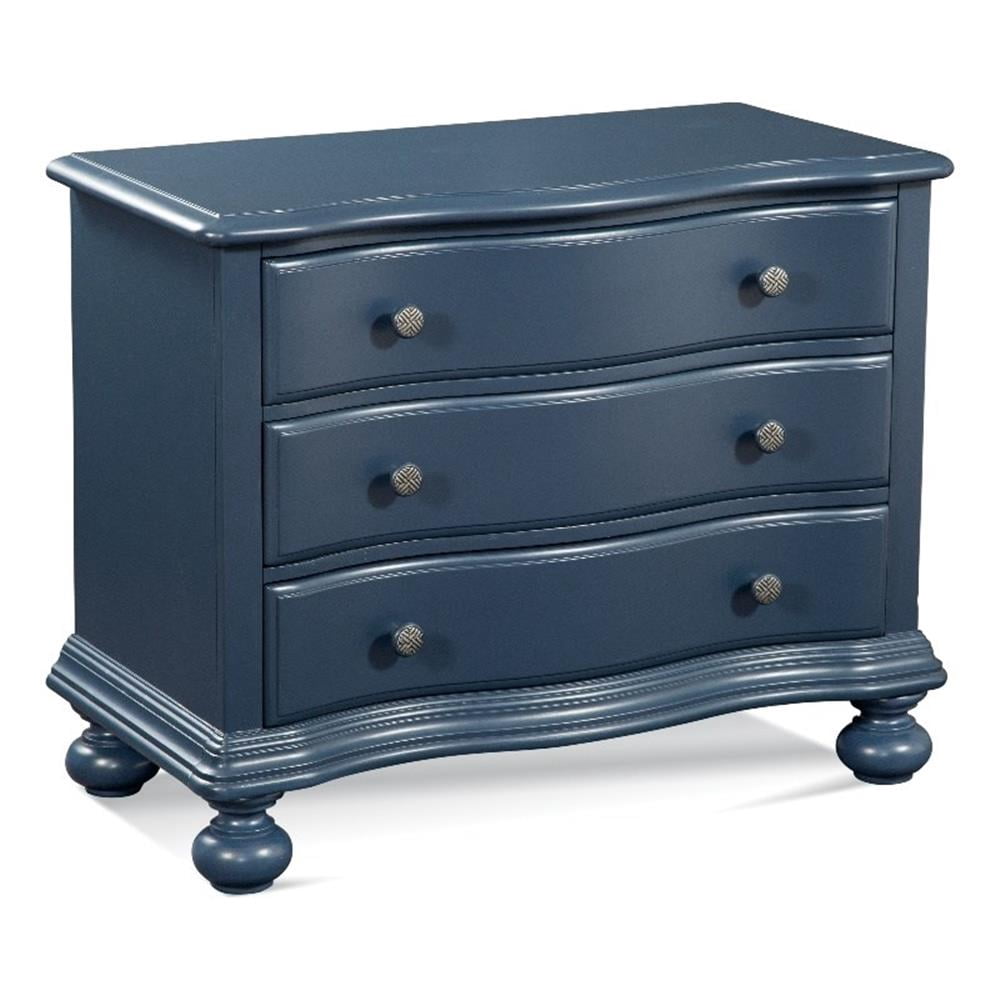 American Woodcrafters Rodanthe Shipyard Blue Wood 3-drawer Bachelor ...