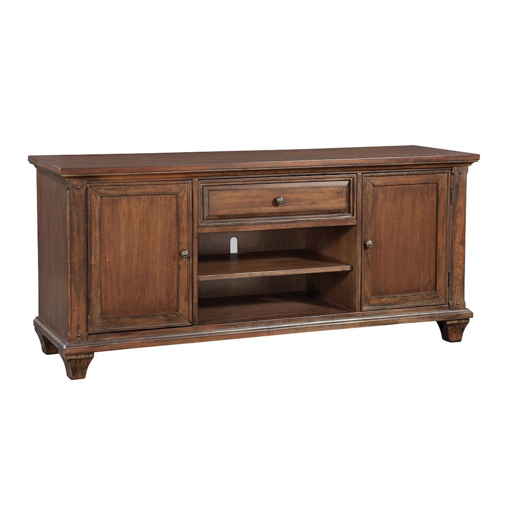 American Woodcrafters Sedona Cherry 66" Cherry Finished Wood TV Console ...