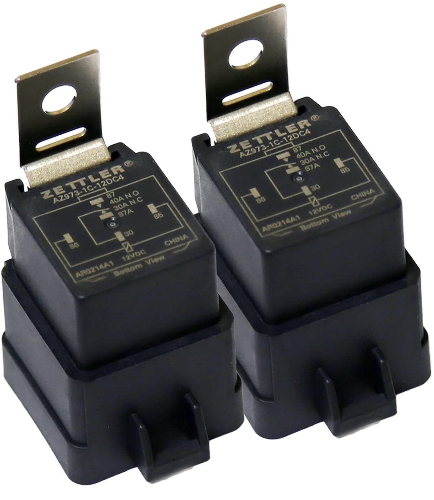 American Zettler AZ9731-1C-12DC4 Power Trim Tilt Relay, 40 Amp, SPDT ...