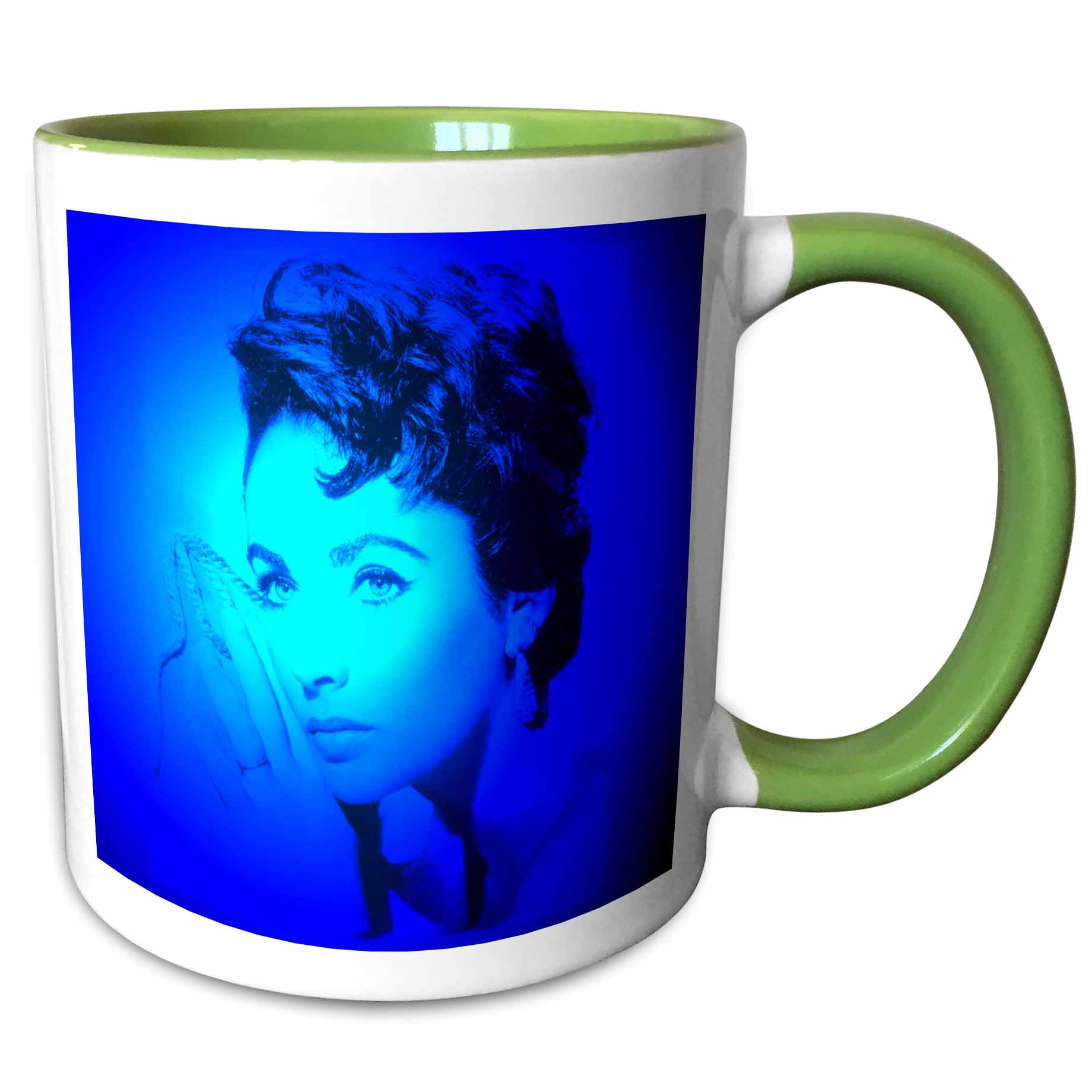 American actress. Fashion Icon. Screen legend. Blue. 11oz Two-Tone ...
