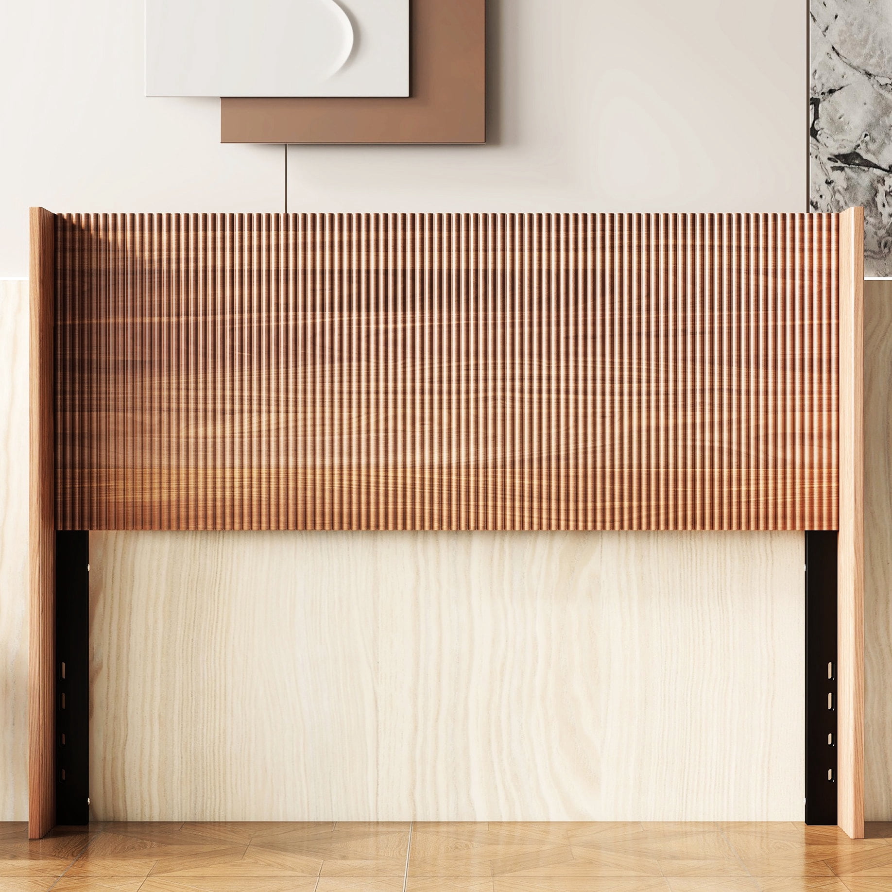 American design queen headboard blending art deco and mid - century ...