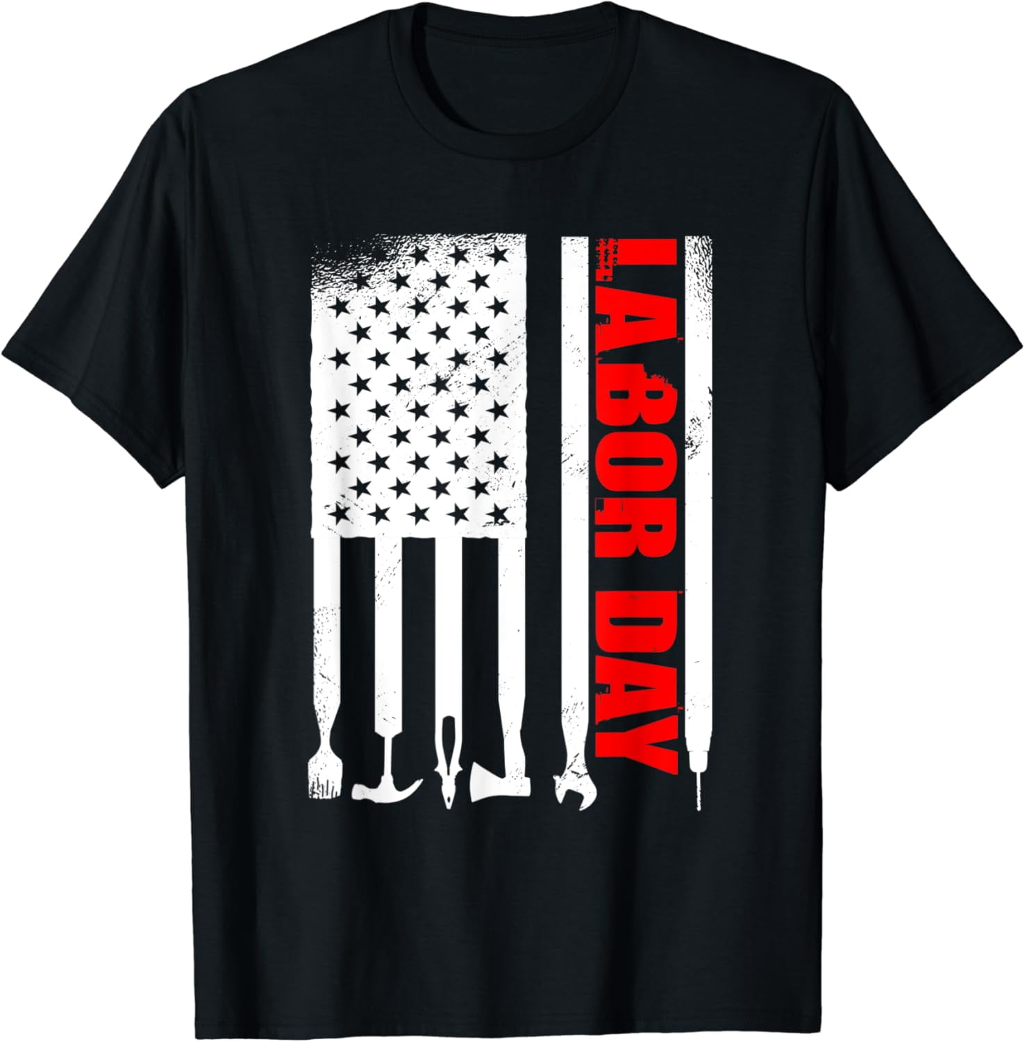 American flag Labor DayT-Shirt - Walmart.com
