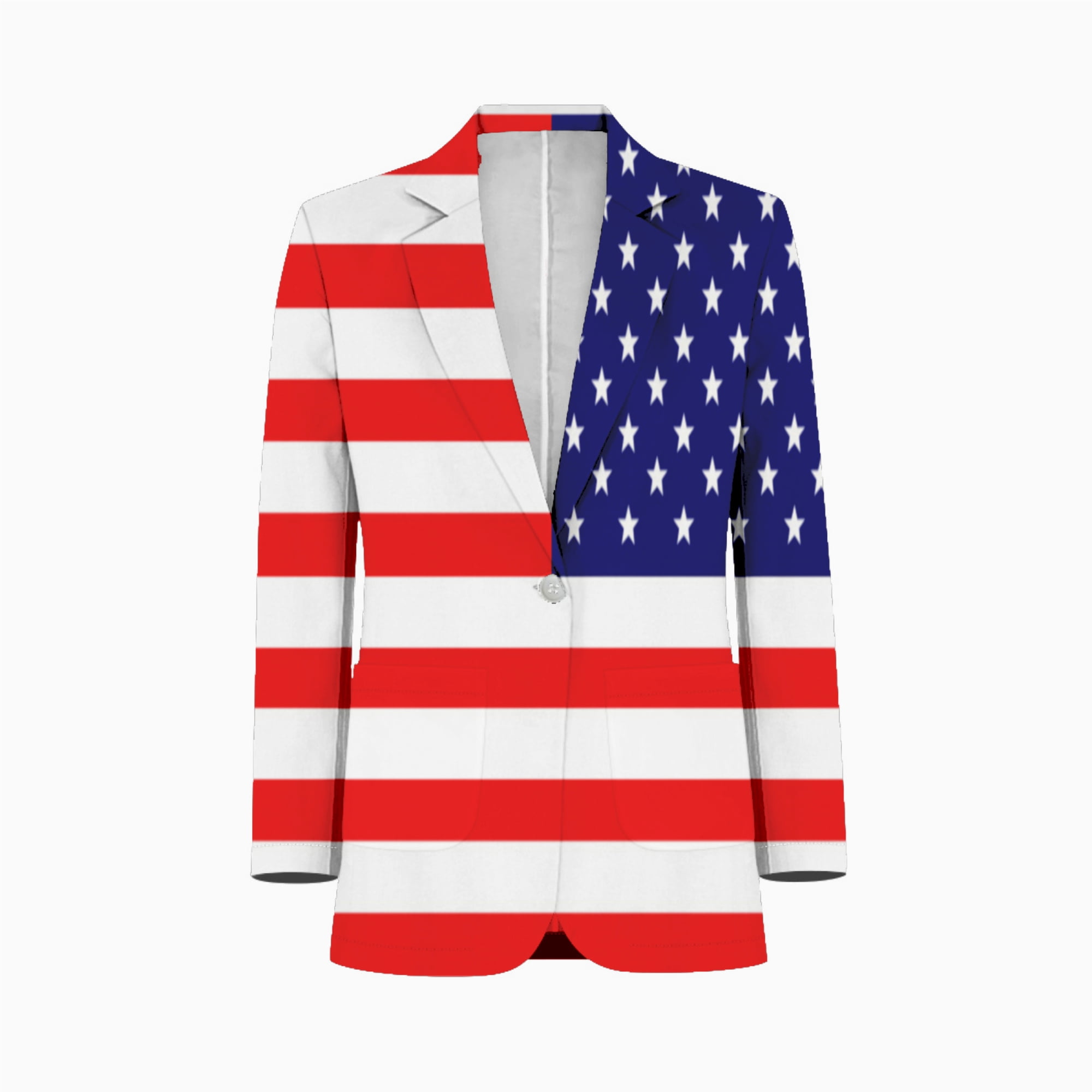 American flag Mens Suits Shawl Collar Slim Fit Suit Mens Groom Jacket ...
