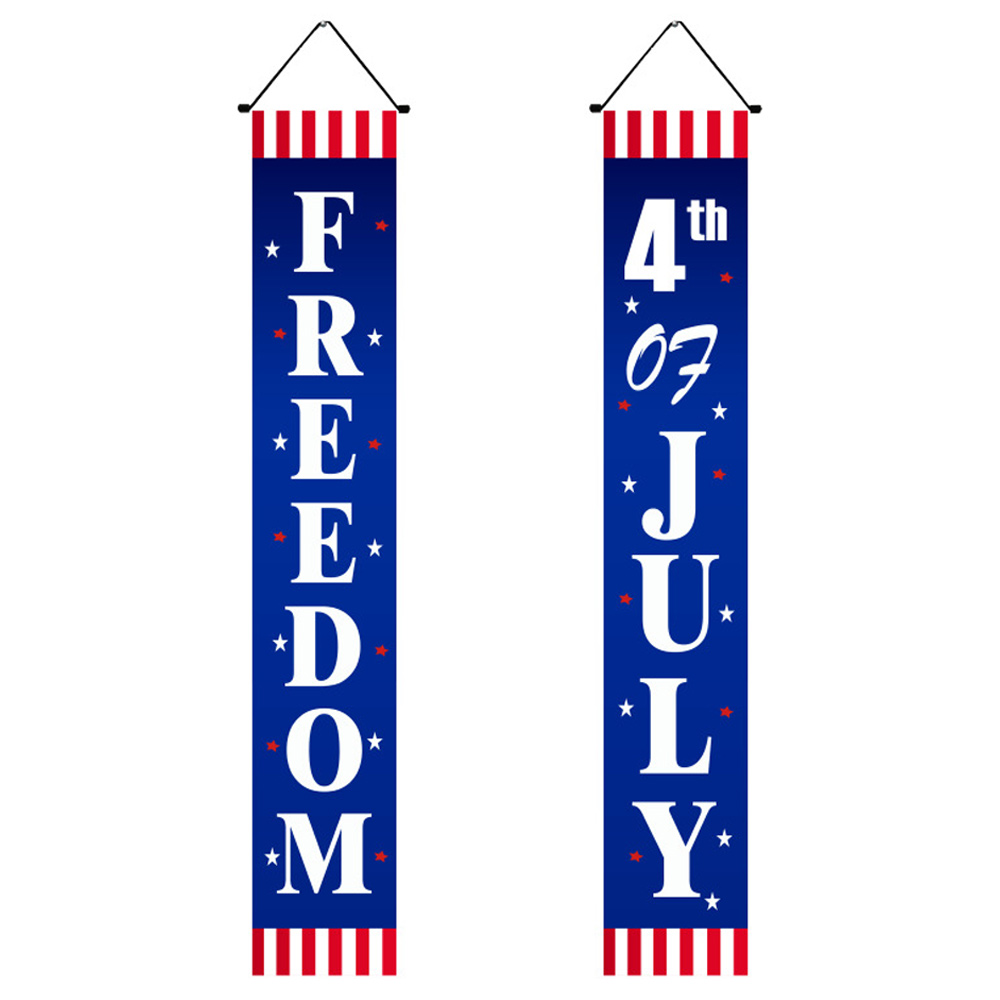 American flag Patriotic Military porch sign banner Hanging banner ...