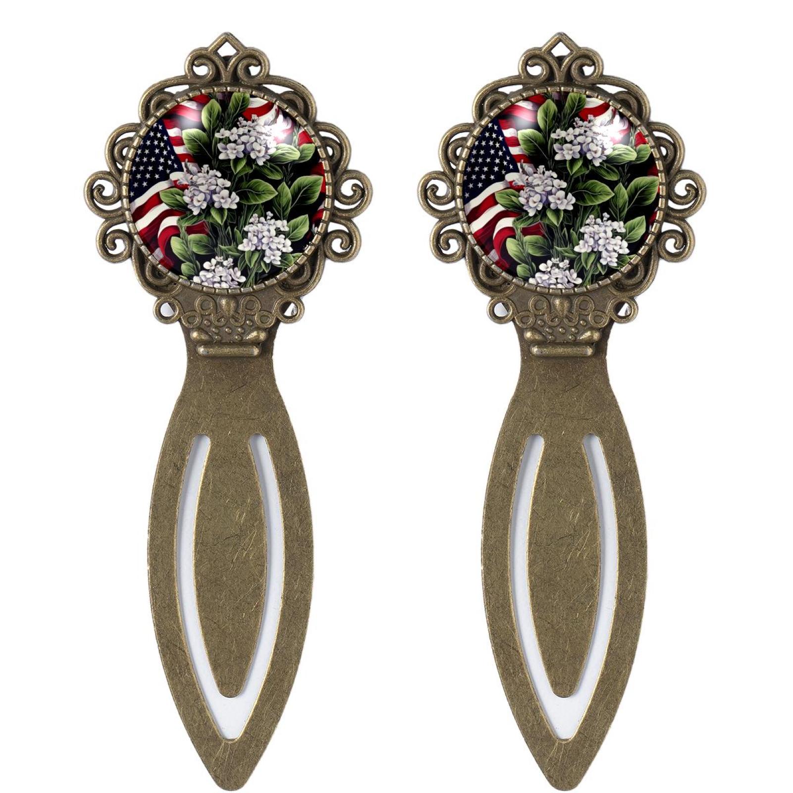 American flag plant Book Marks: Vintage Copper-Colored Lace Bookmarks ...