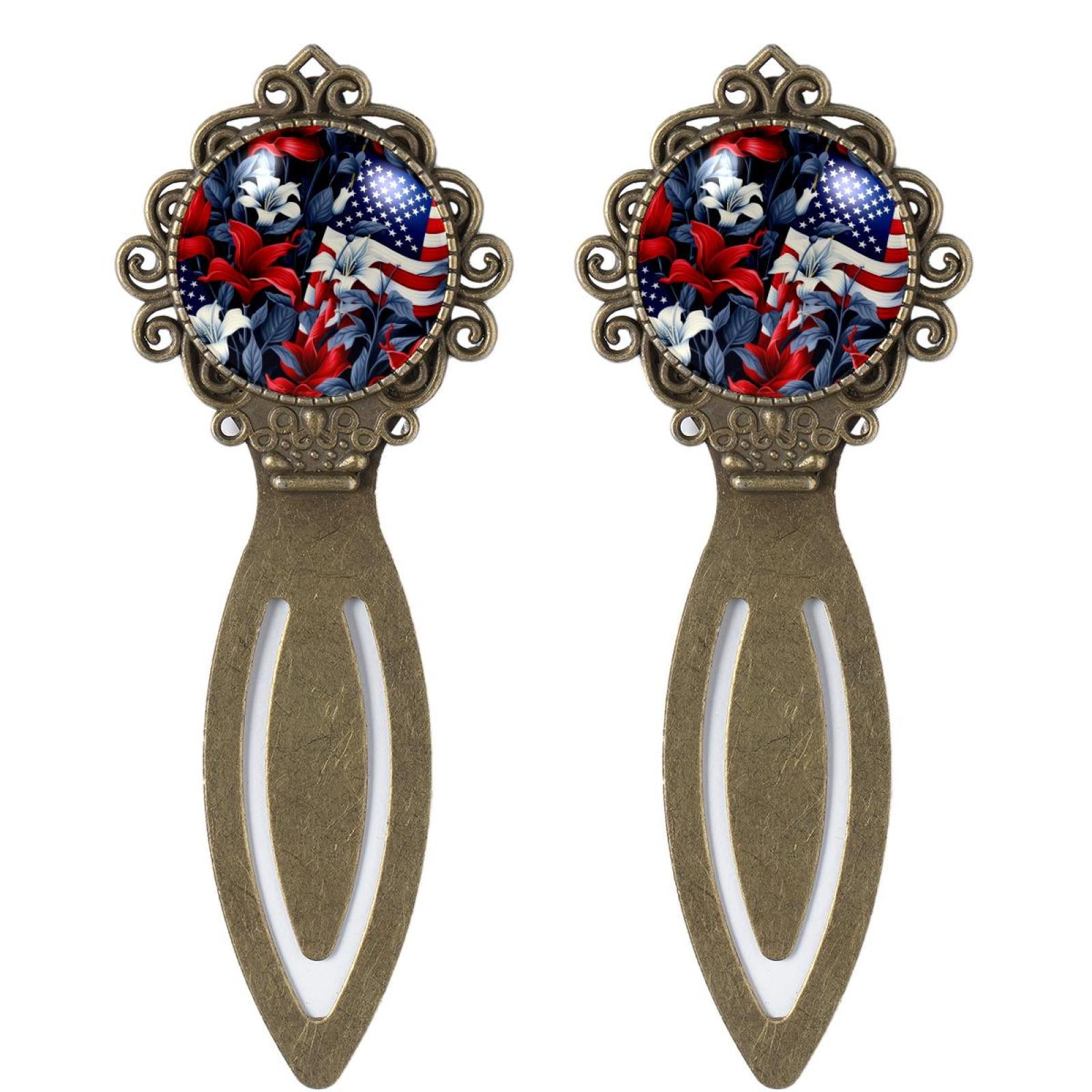 American flag plant Book Marks: Vintage Copper-Colored Lace Bookmarks ...