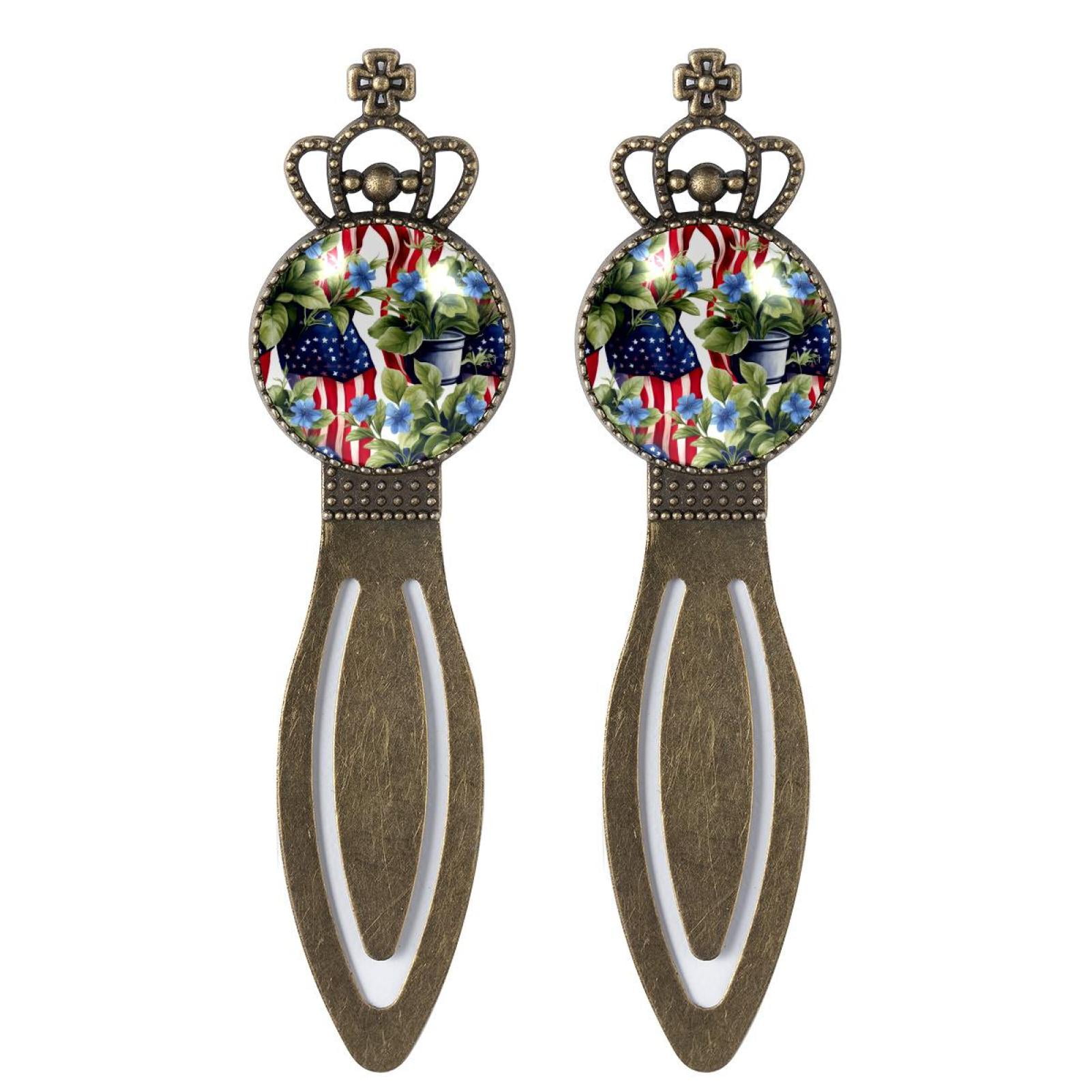 American flag plant Elegant Vintage Copper Crown Bookmarks - Set of 2 ...