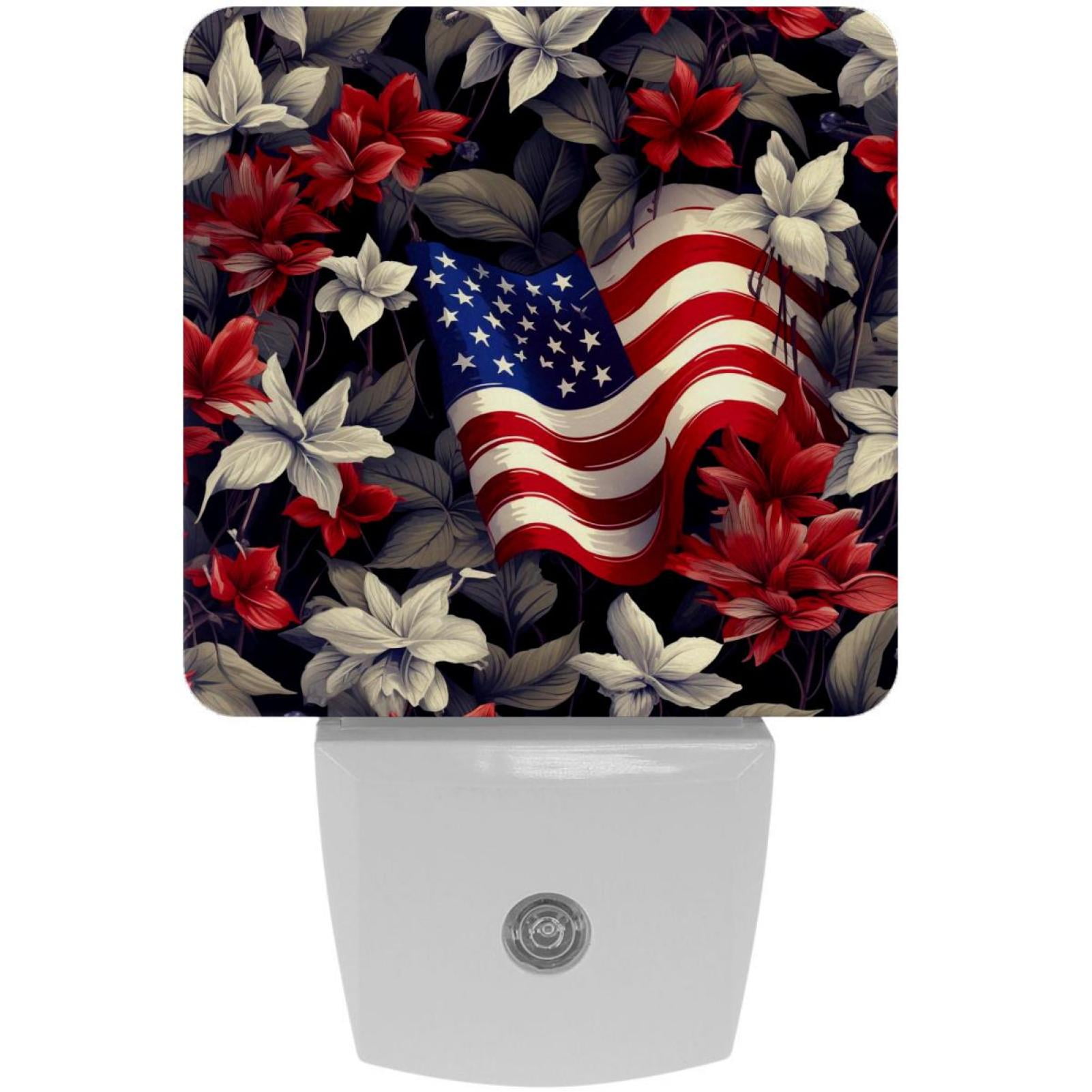 American flag plant LED Square Night Lights: Compact and Energy ...
