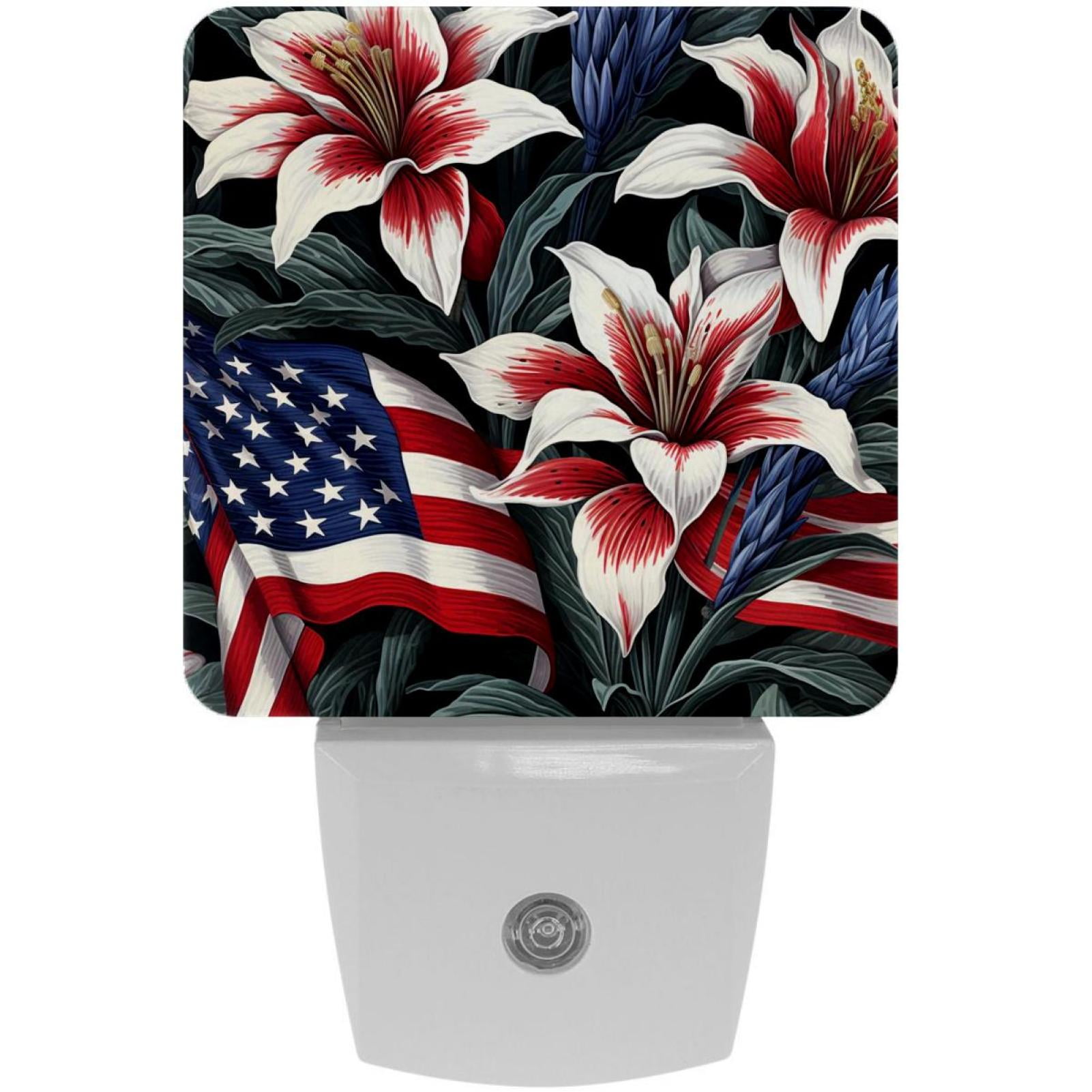 American flag plant LED Square Night Lights - Energy Efficient ...