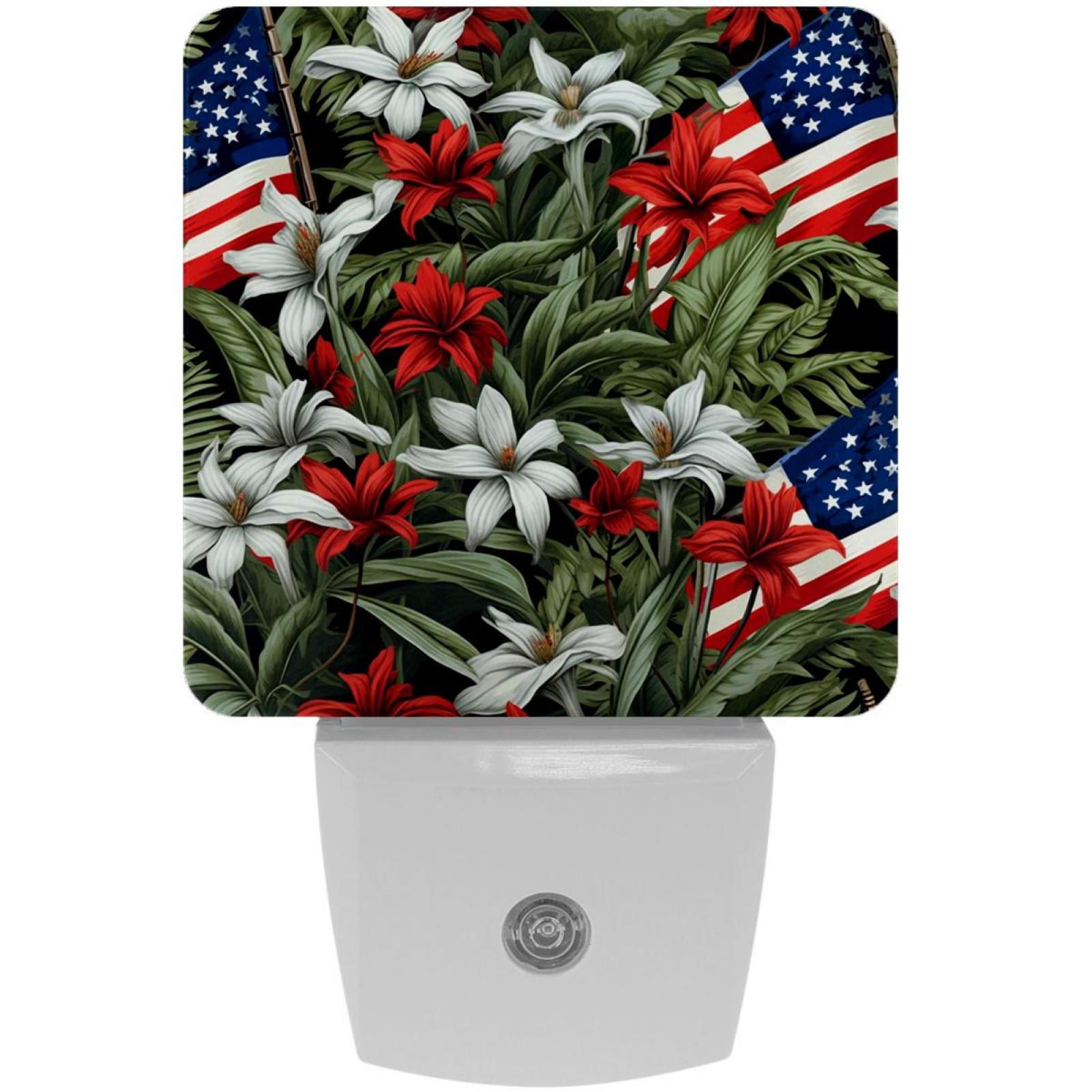 American flag plant LED Square Night Lights - Energy Efficient and ...