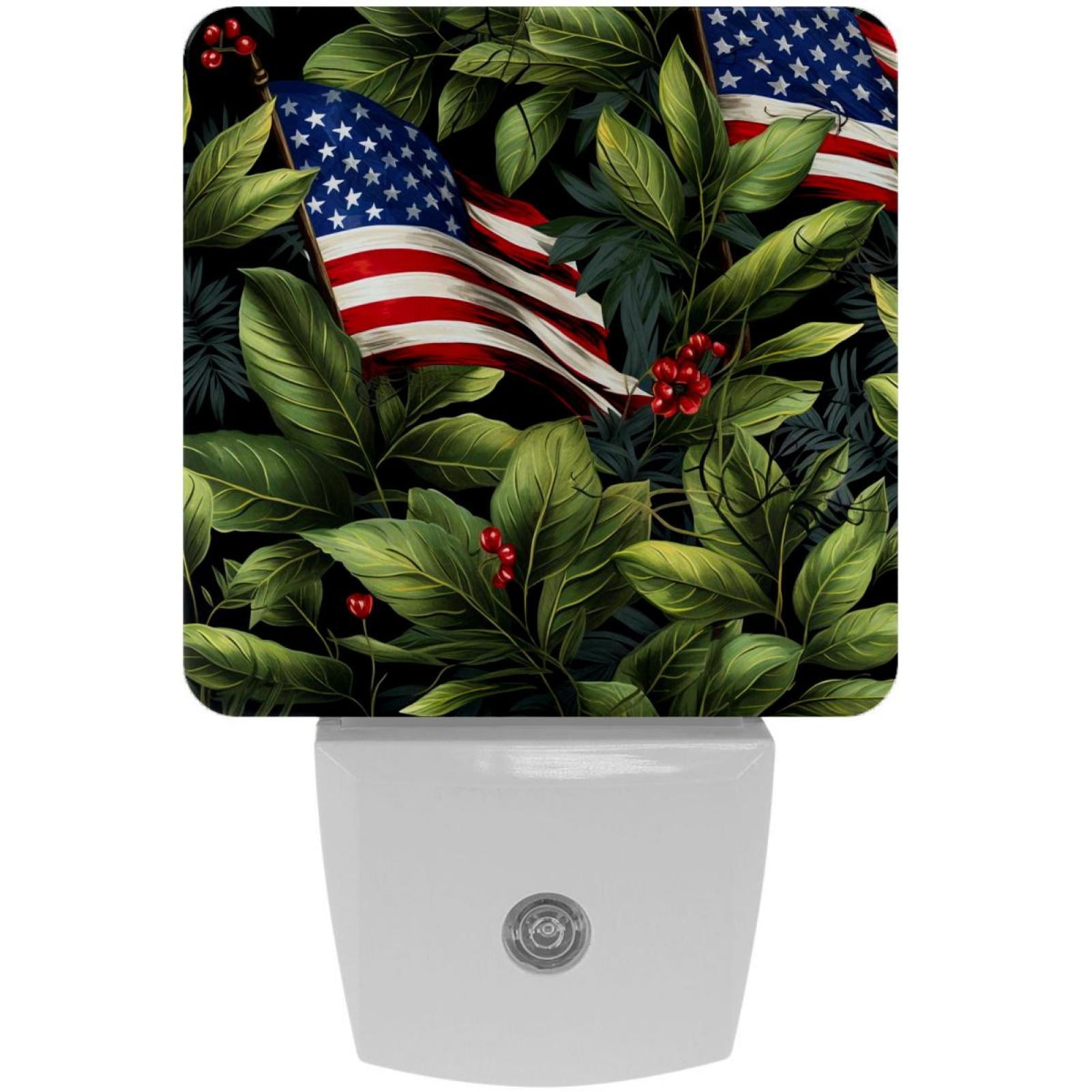 American flag plant LED Square Night Lights- Energy Efficient and ...