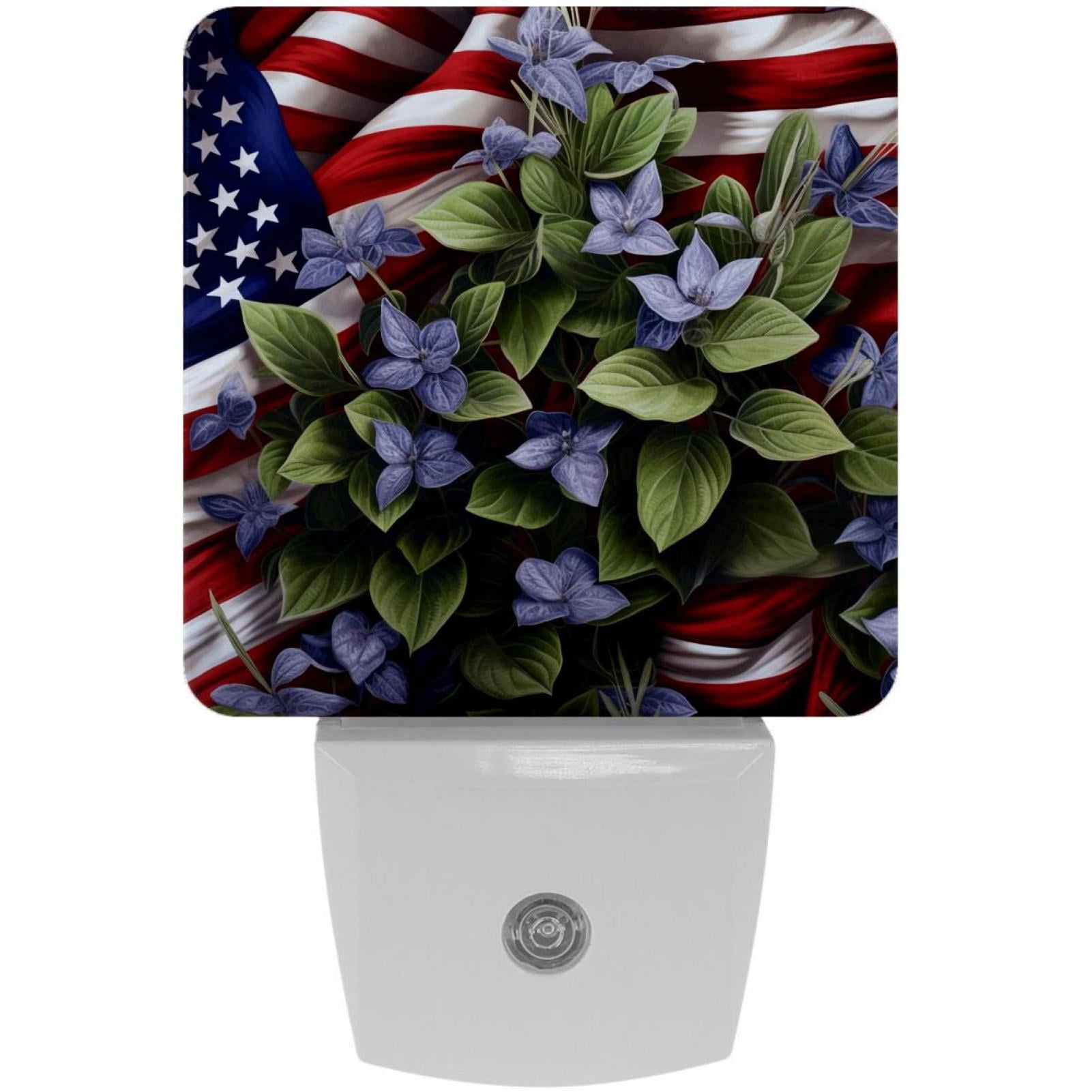 American flag plant LED Square Night Lights - Energy Efficient and ...