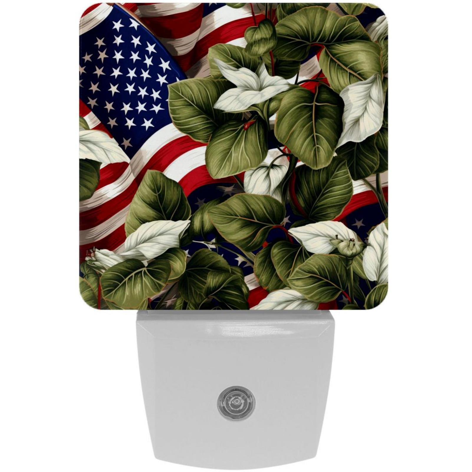 American flag plant LED Square Night Lights - Stylish and Convenient ...