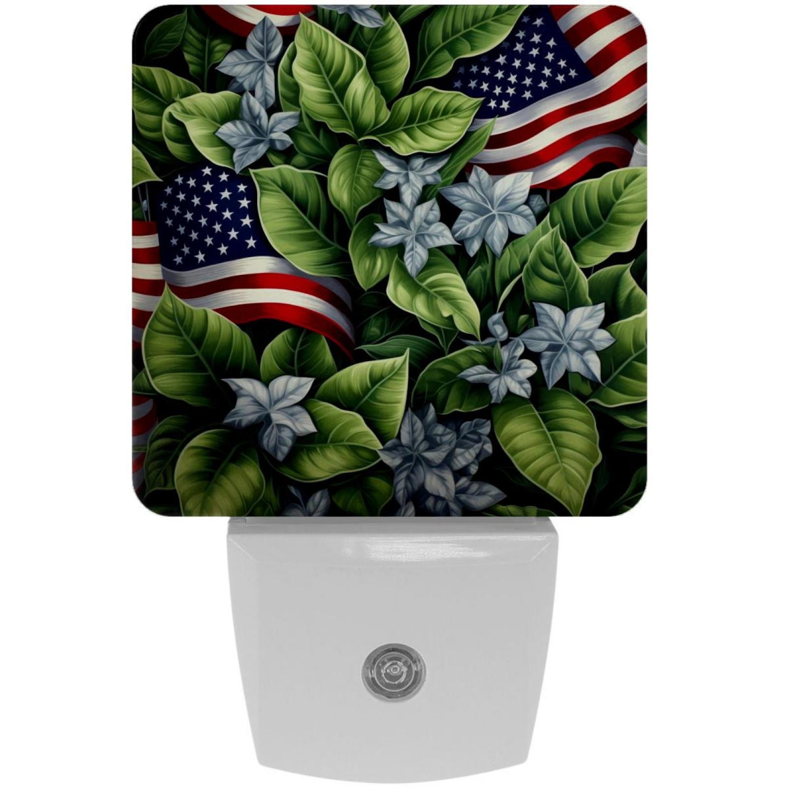American flag plant LED Square Night Lights - Stylish and Functional ...