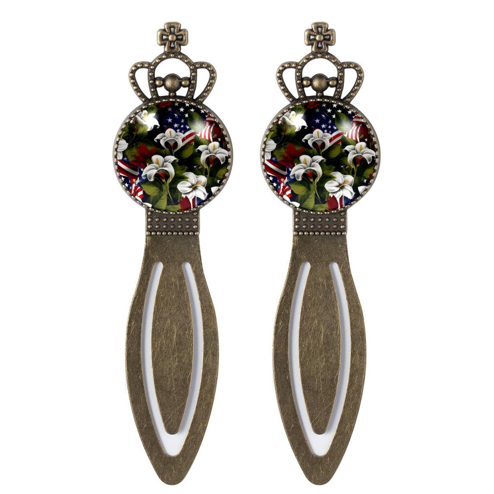 American flag plant Vintage Copper Crown-Shaped Bookmarks: Stainless ...