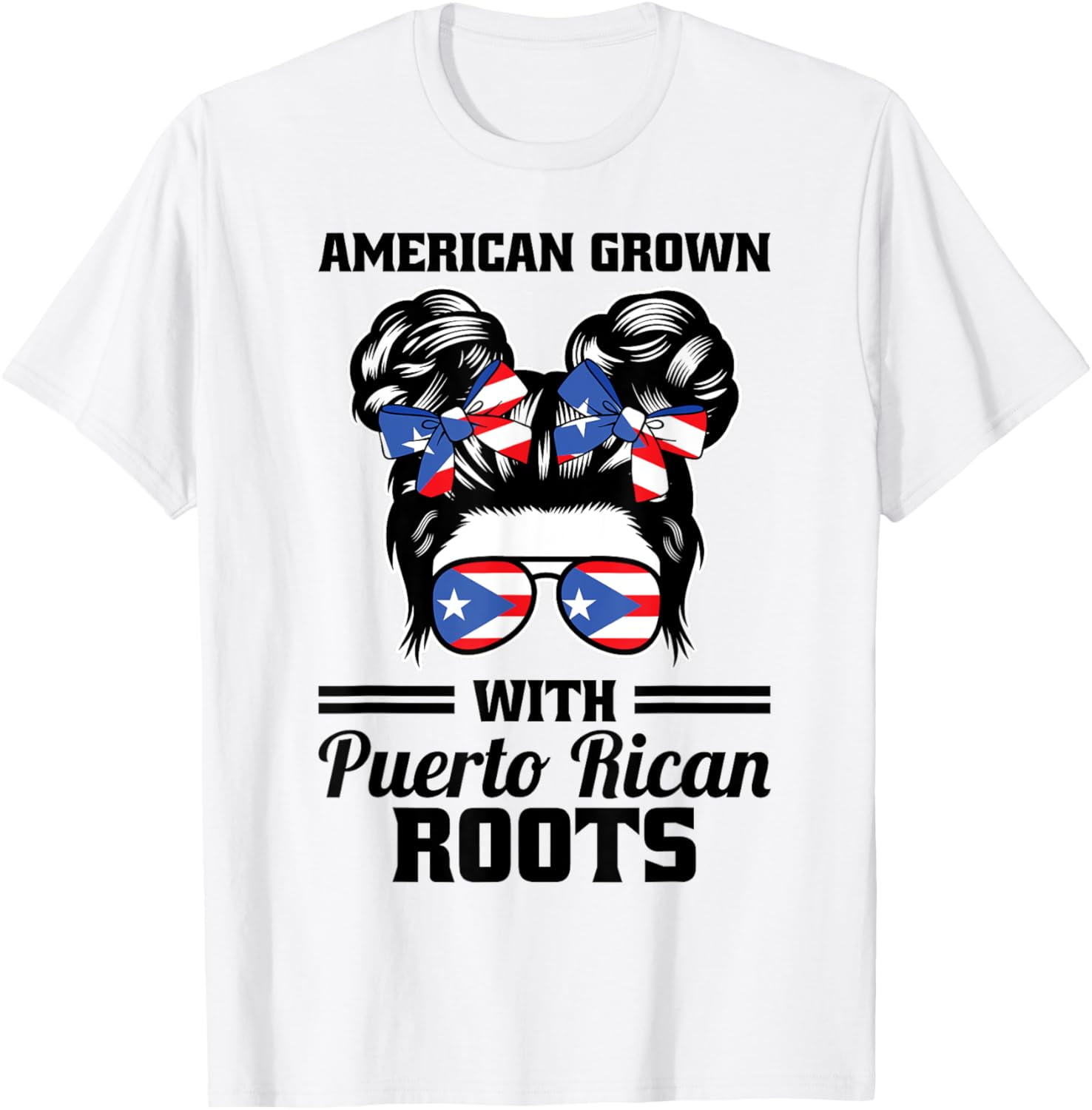 American grown with Puerto rican roots Puerto rican roots T-Shirt ...