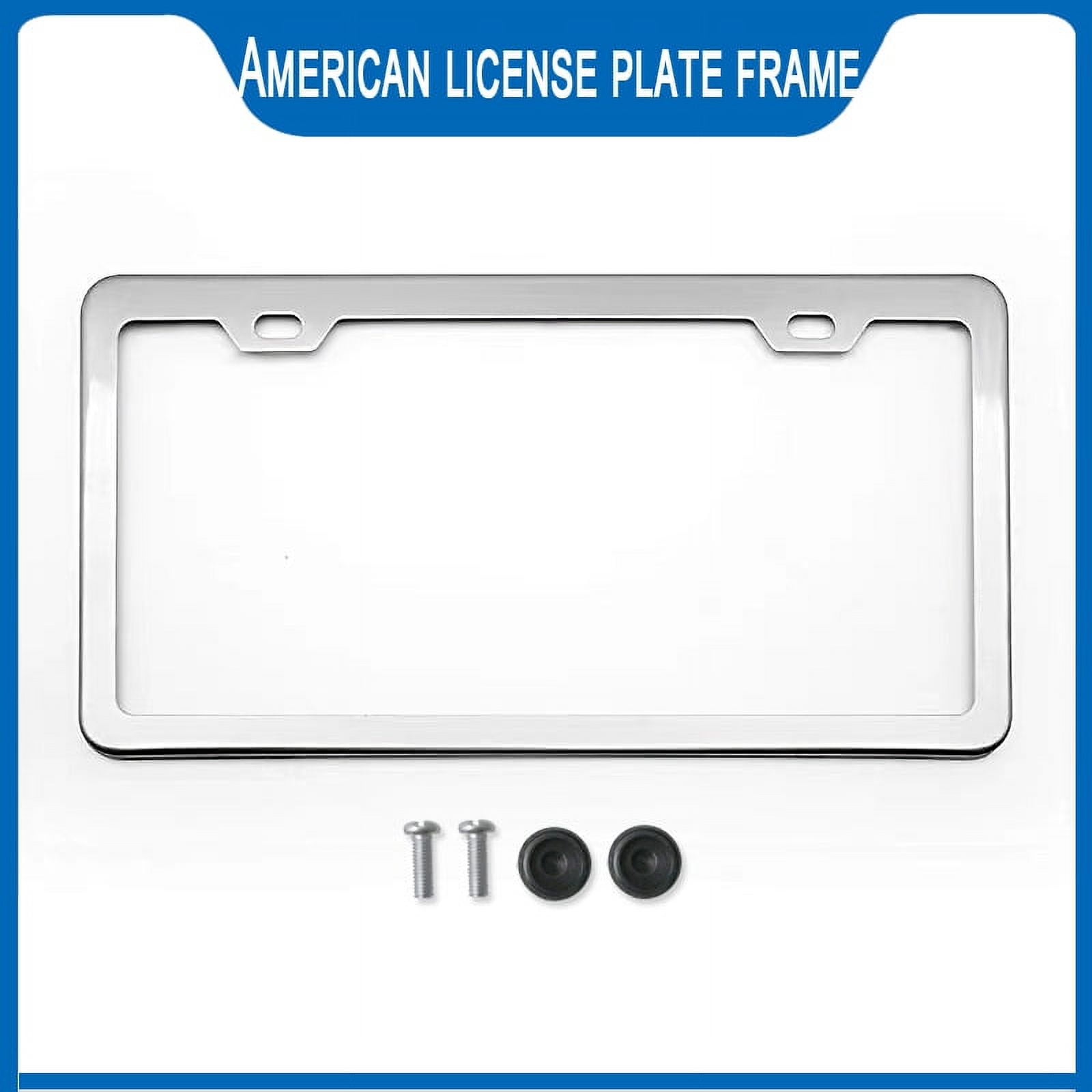American license plate frame， Auto Drive Black Metal Automotive Dealer ...