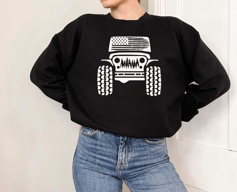 American offroad shirt, Offroad forest shirt, USA Flag sweatshirt, US ...