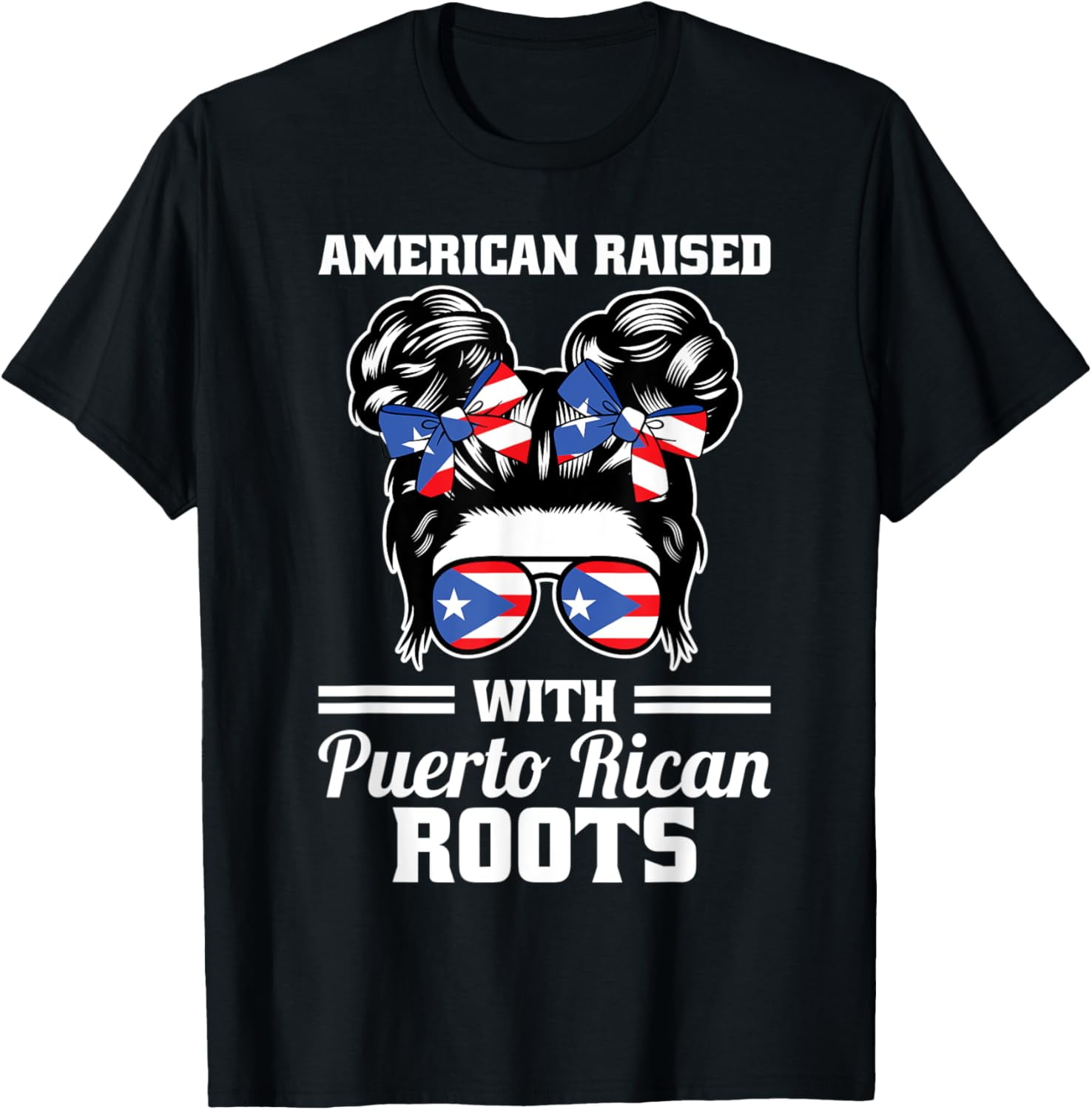 American raised with Puerto rican roots Puerto rican roots T-Shirt ...