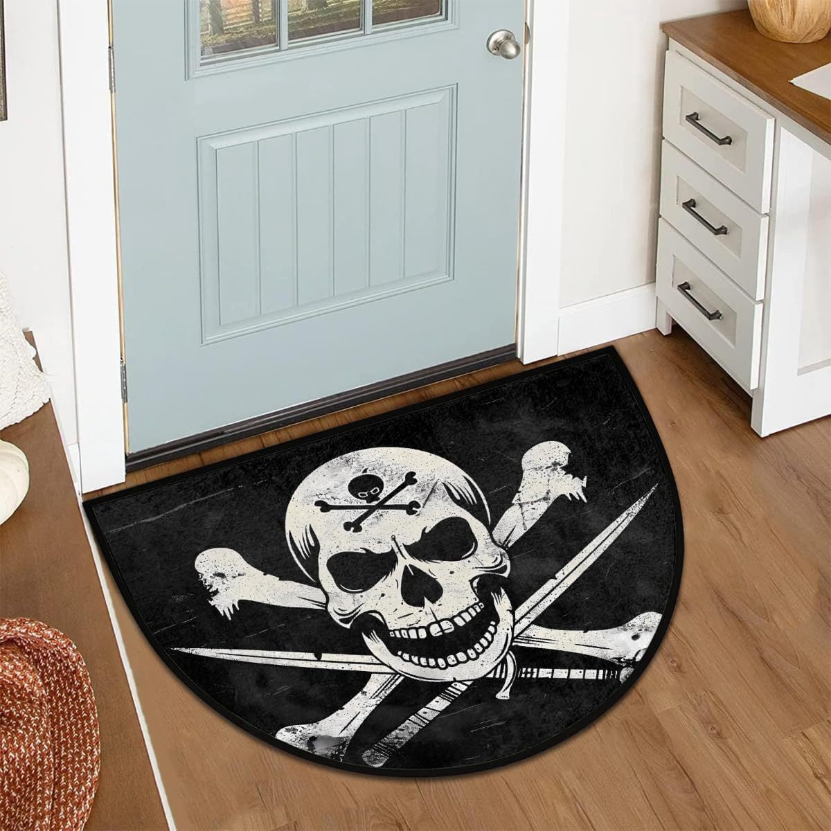 American-style semicircular floor mat entrance door mat dirt-resistant ...