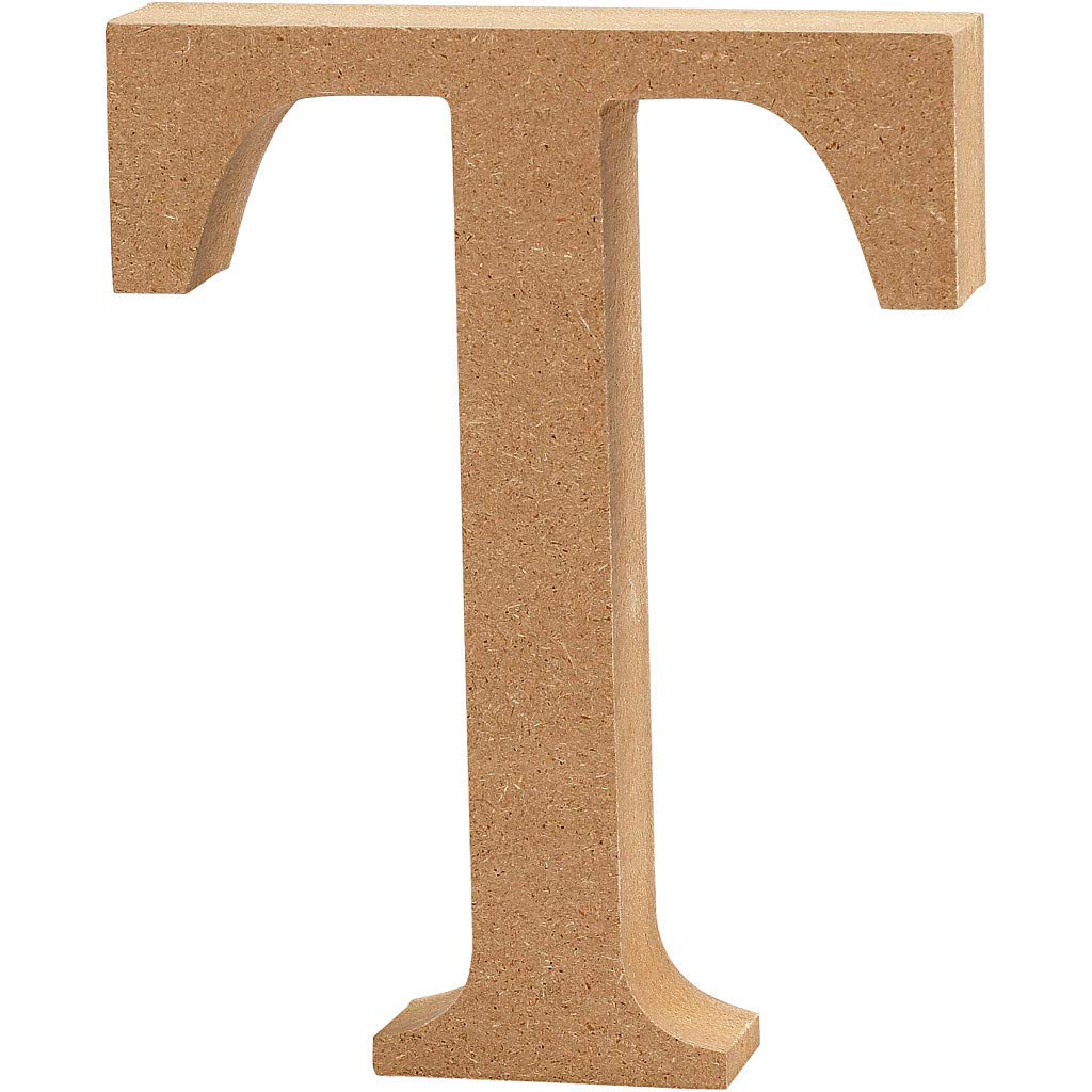 AmericanElm 6 Inch Unfinished MDF English Upper Case Alphabets T ...