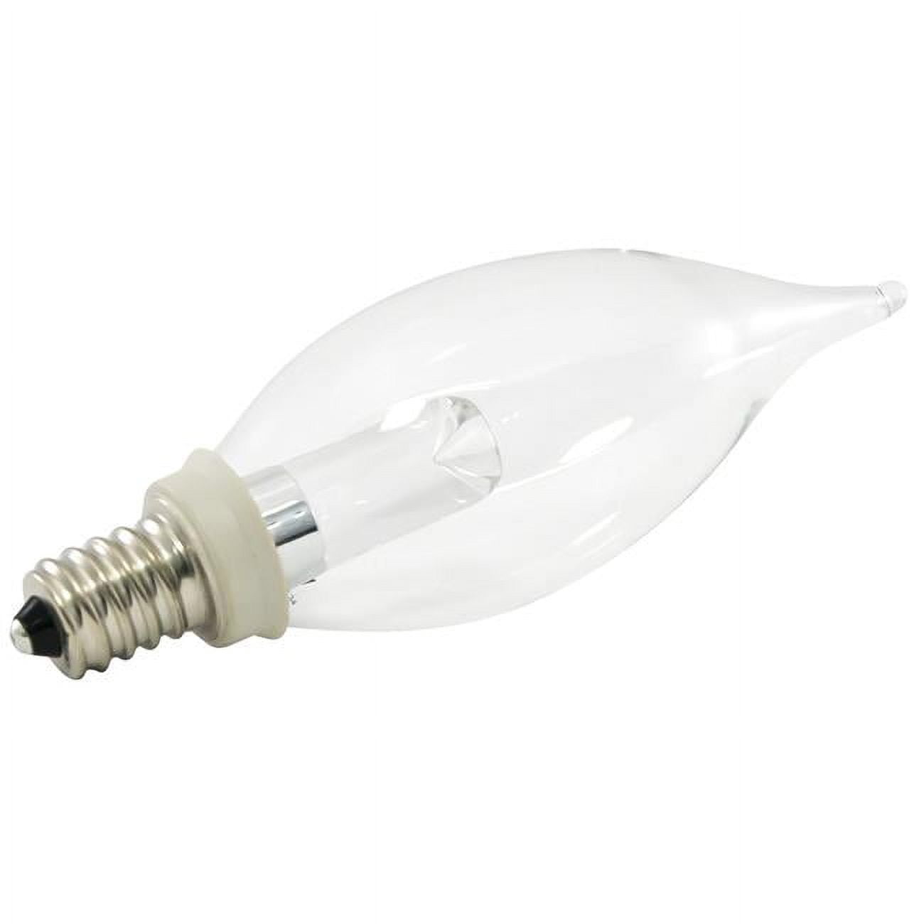 AmericanLighting PCA10-E12-WH Dimmable LED Flame Tip Light Bulbs, Ideal ...