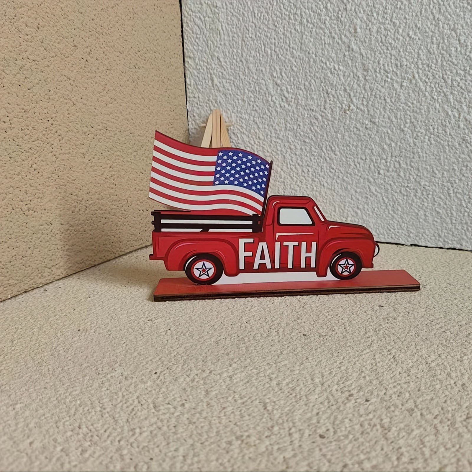 Americana 4th of July Tiered Tray Decor - 1pc Patriotic Wooden Table ...