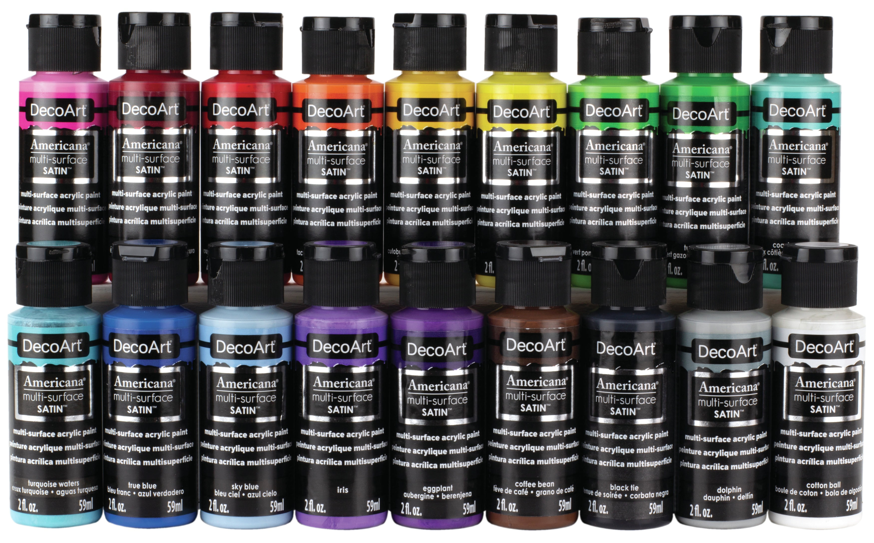 Americana Acrylic Multi-Surface Sampler Set 18/Pkg-Fan Favorites ...