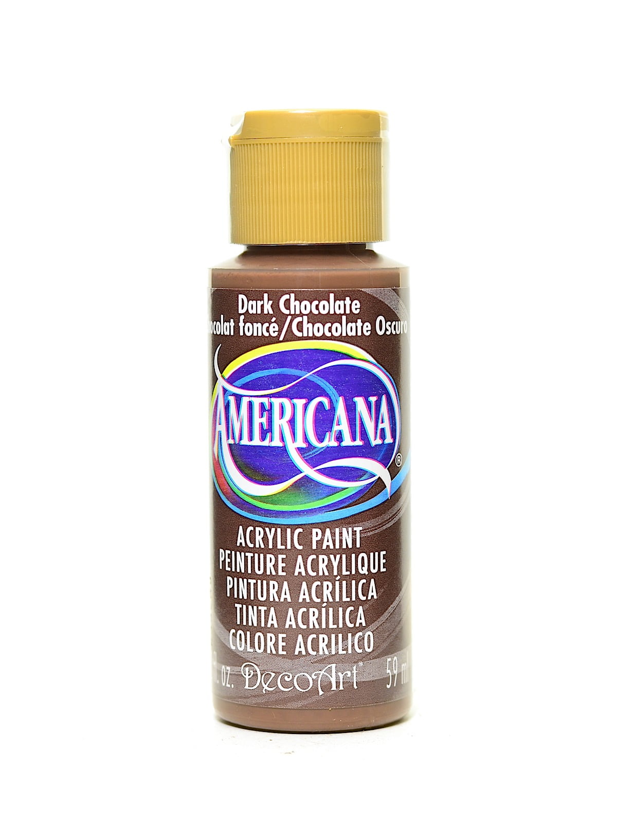 Americana Acrylic Paints dark chocolate, 2 oz. (pack of 8) - Walmart.com