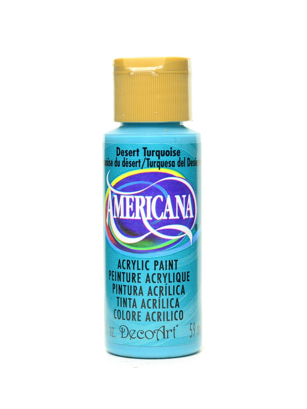 Americana Acrylic Paints desert turquoise, 2 oz. (pack of 8) - Walmart.com