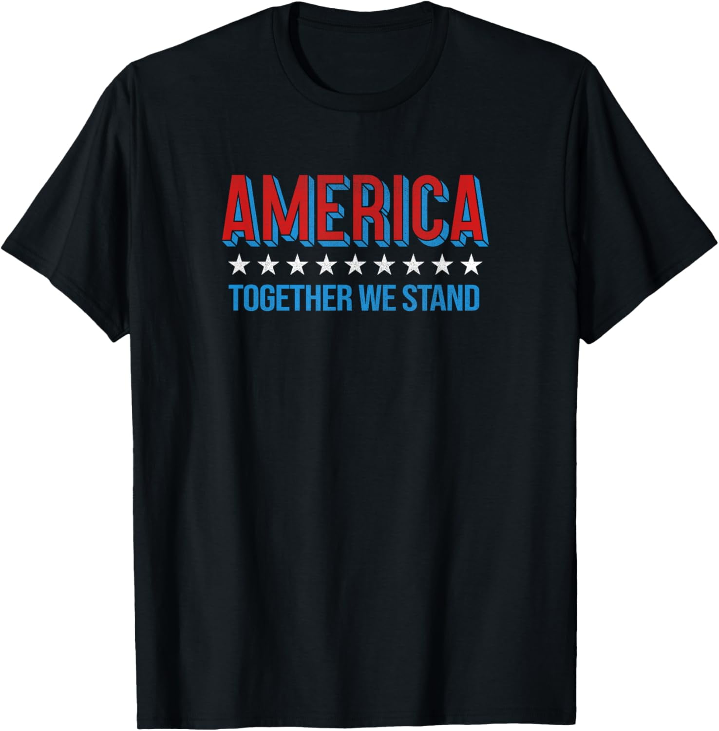 Americana America Together We Stand Stars T-Shirt men and women can ...