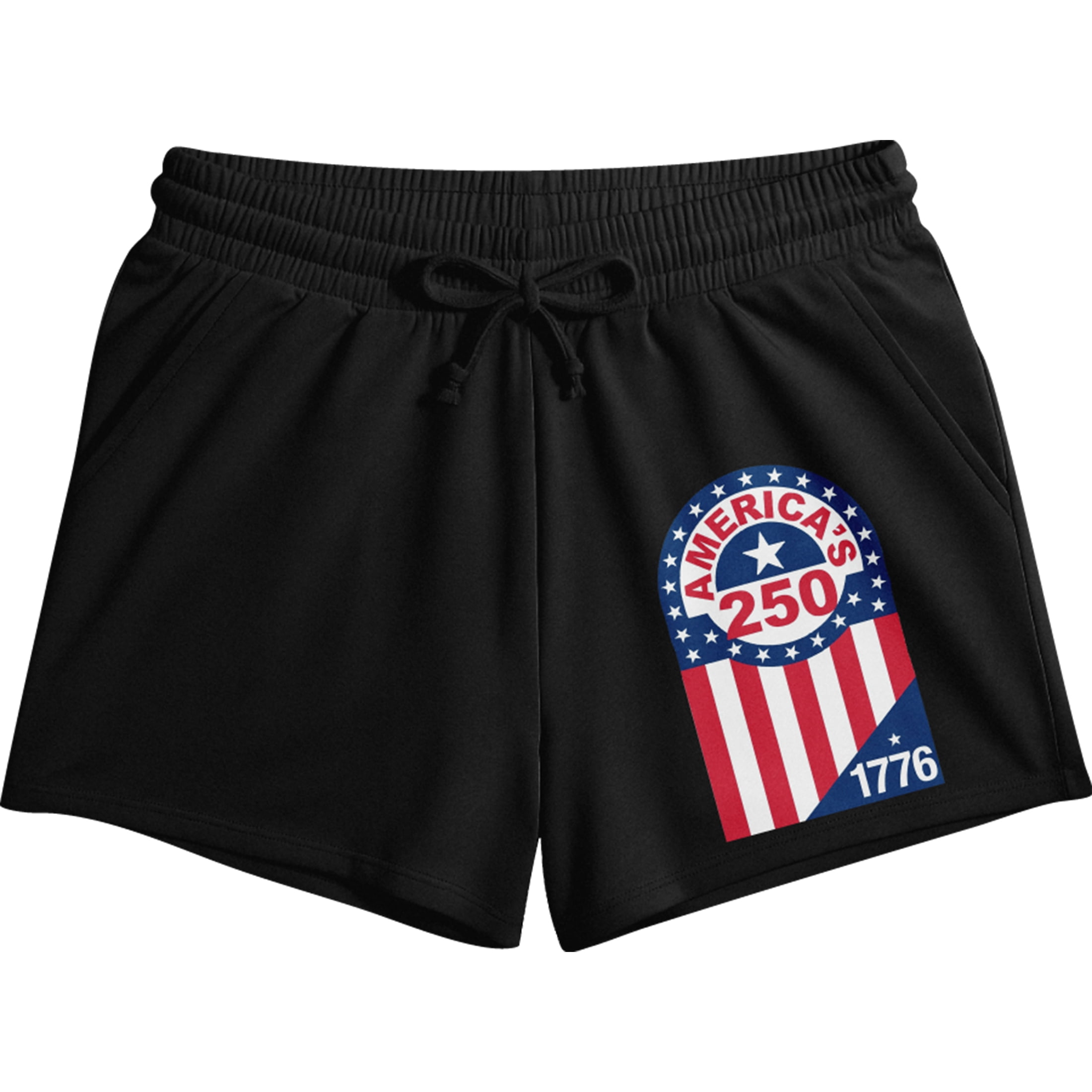 Americana America's 250 1776 Women's Black Lounge Shorts - XL - Walmart.com