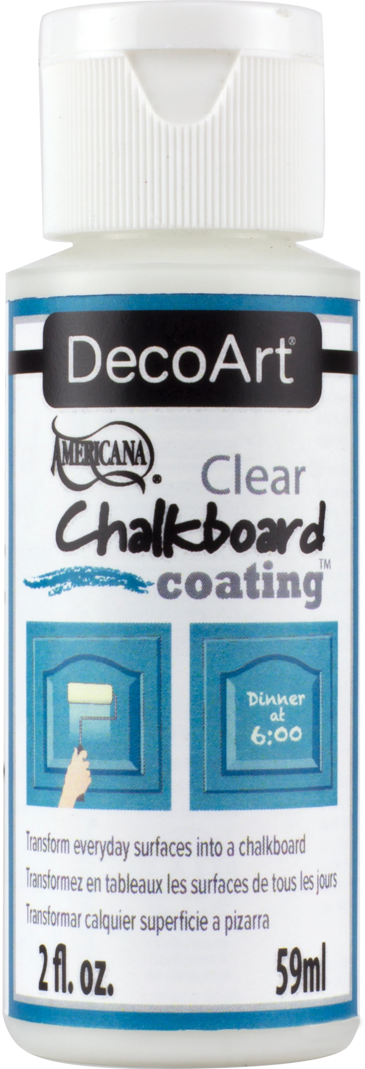 Americana Clear Chalkboard Coating-2oz, Pk 6, Deco Art - Walmart.com