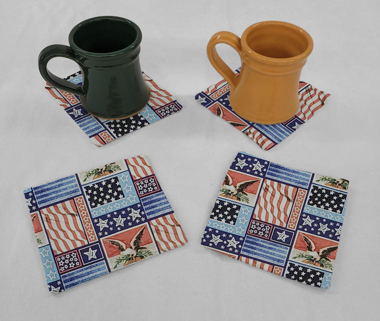 Americana Cloth Coasters by Penny's Needful Things (Set of 8) Eagle ...