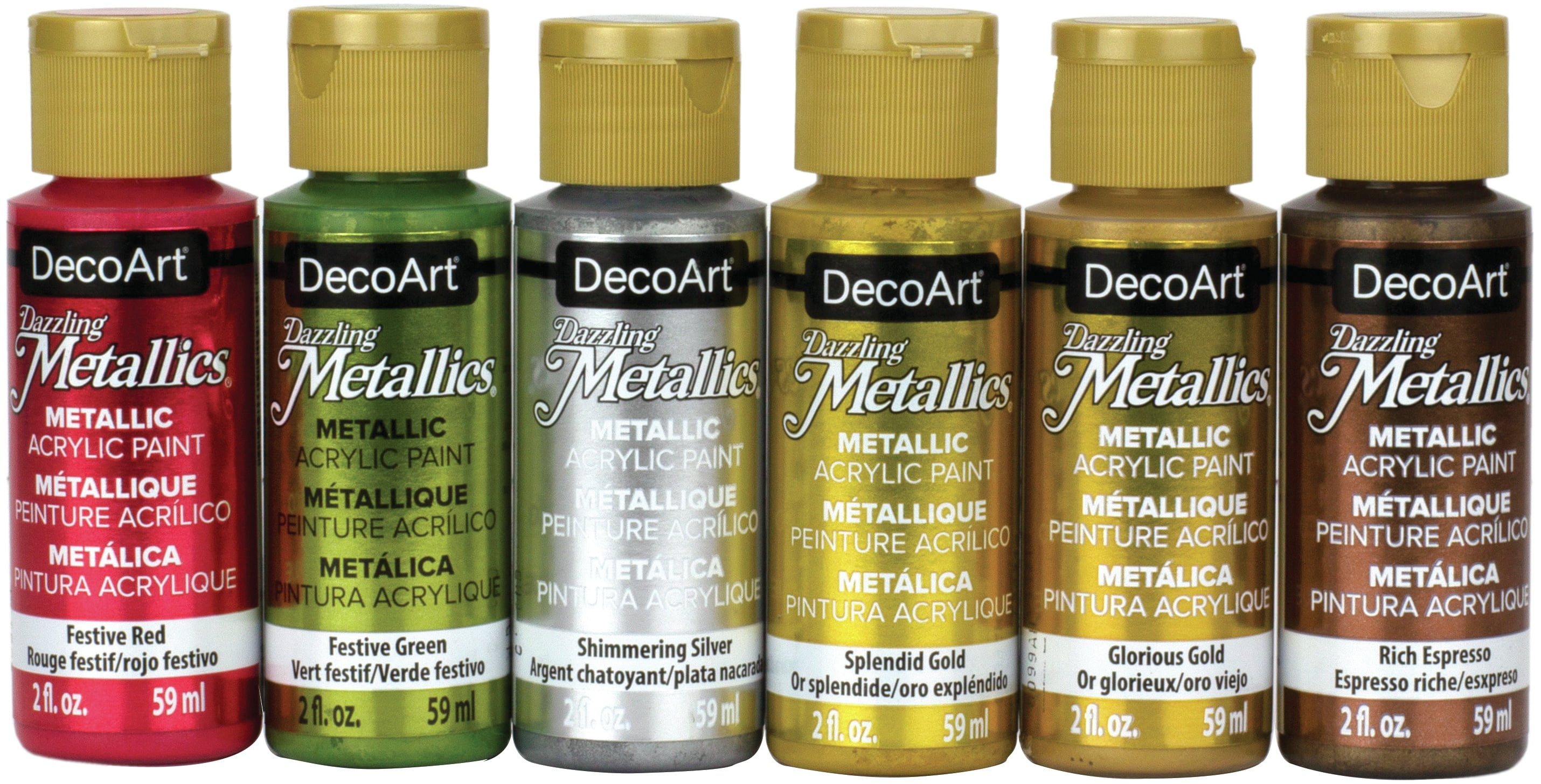 Americana Dazzling Metallics Value Pack 6/Pkg- - Walmart.com