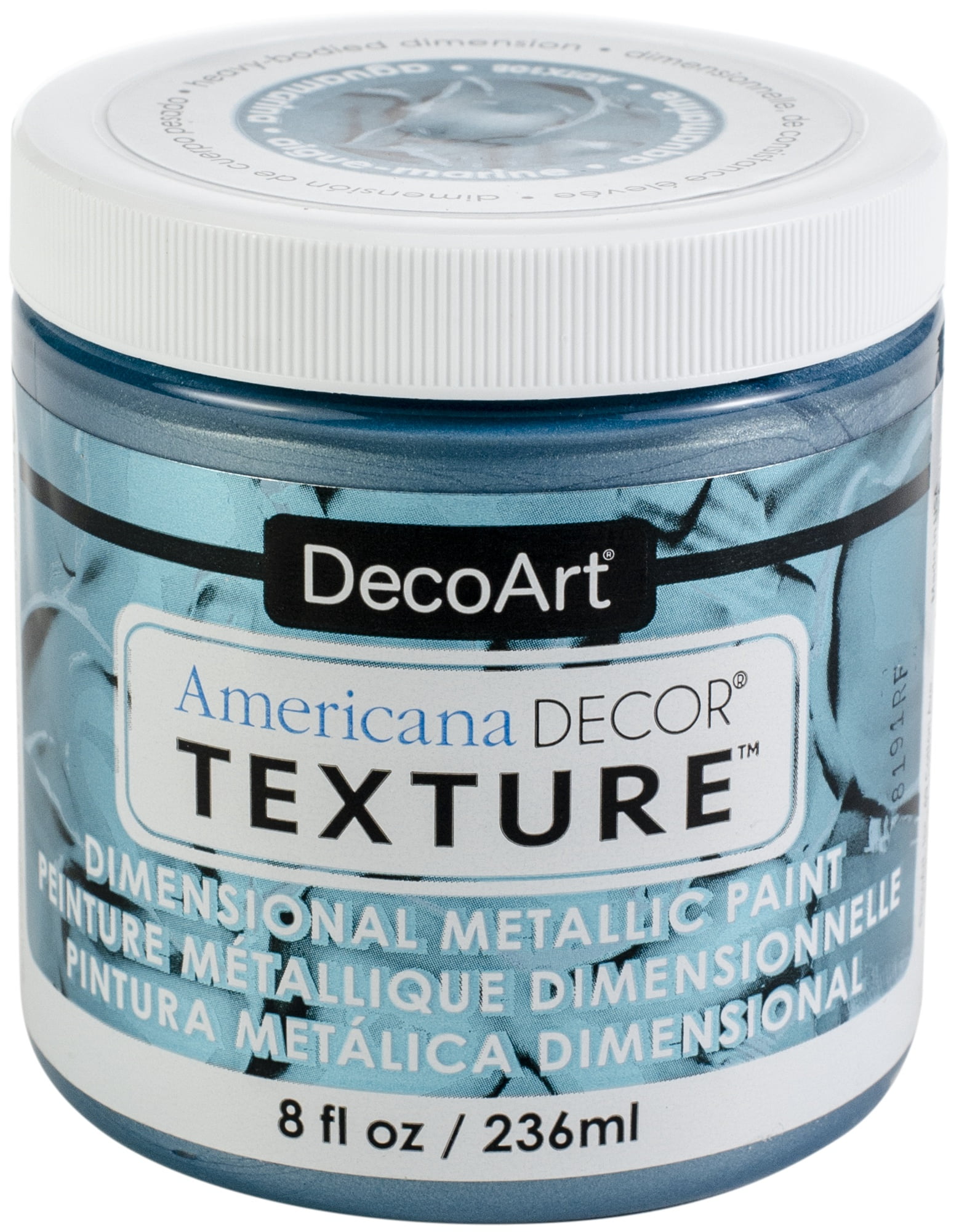 Americana Decor Texture Metallics 8oz-Aquamarine - Walmart Business ...