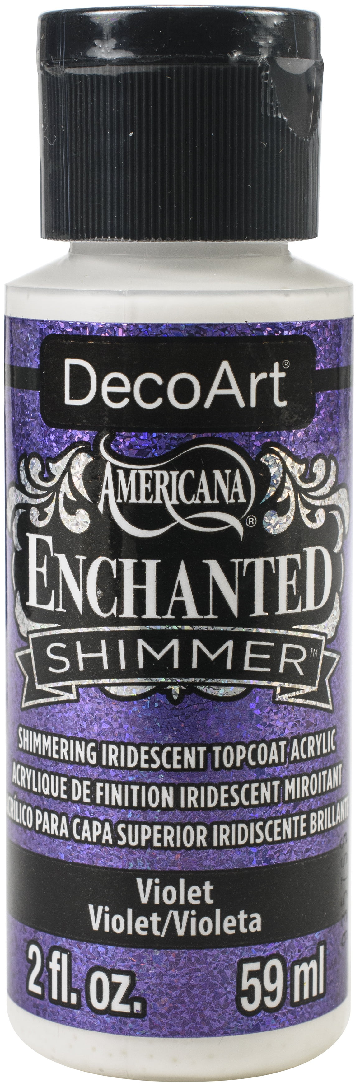 DecoArt Americana Enchanted Shimmer Paint, Violet, 2oz, Iridescent ...