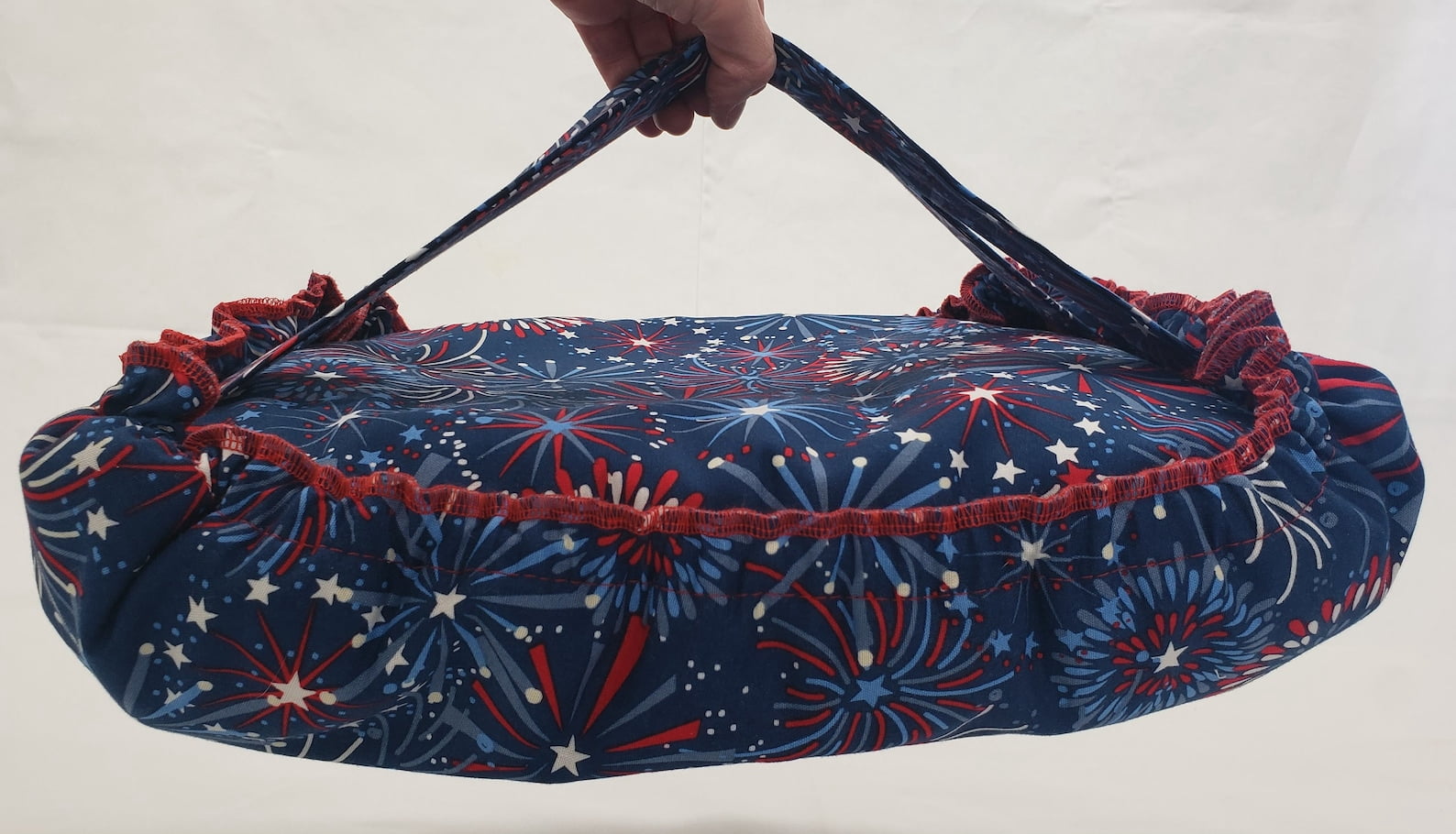 Americana Fireworks Casserole Baking Pan or Pie Plate Cozy and Carrier ...