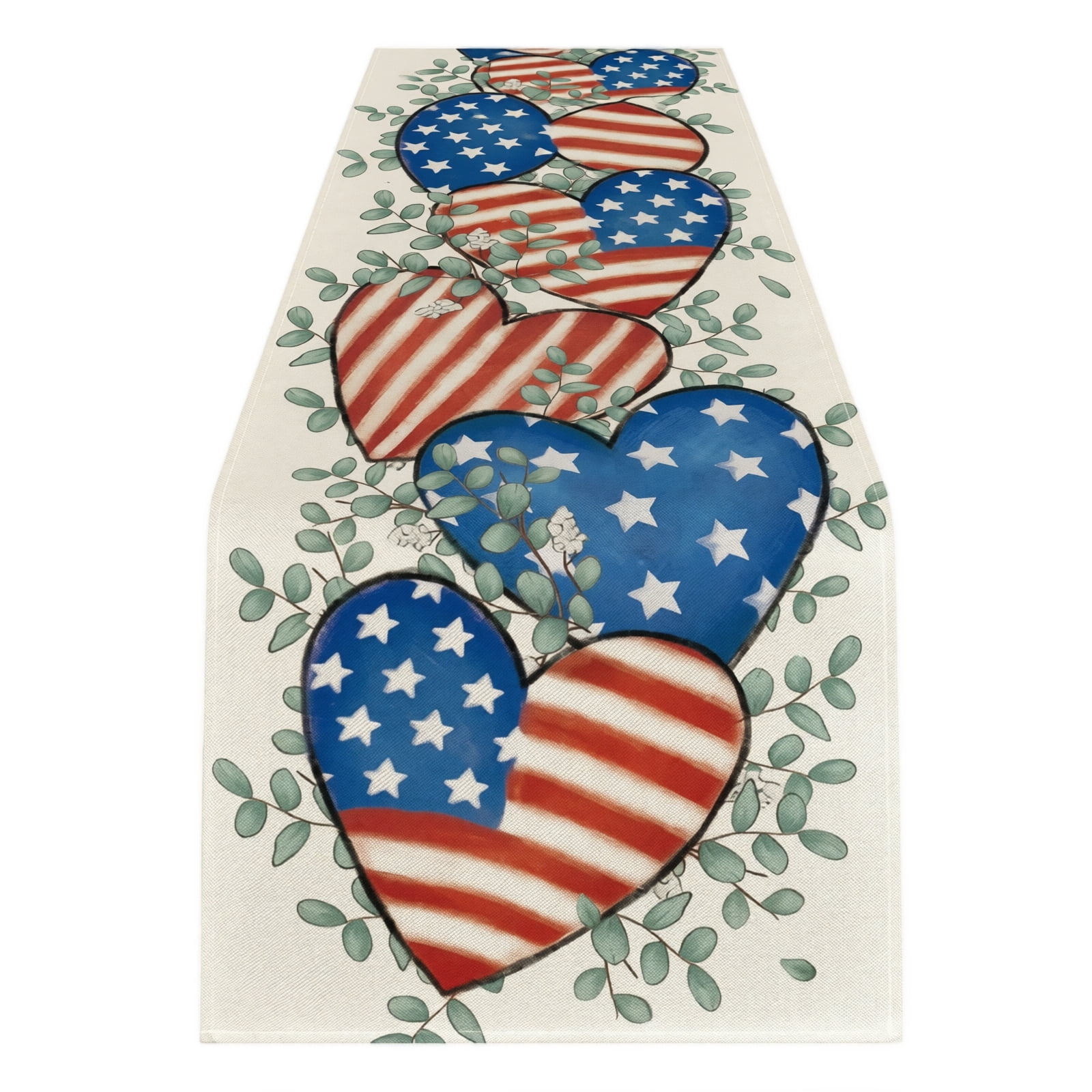 Americana Home Decor, July 4Th Table Runner, Patriotic Table ...