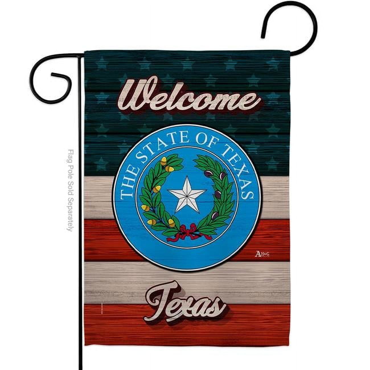 Americana Home & Garden 13 x 18.5 in. Welcome Texas Double-Sided ...
