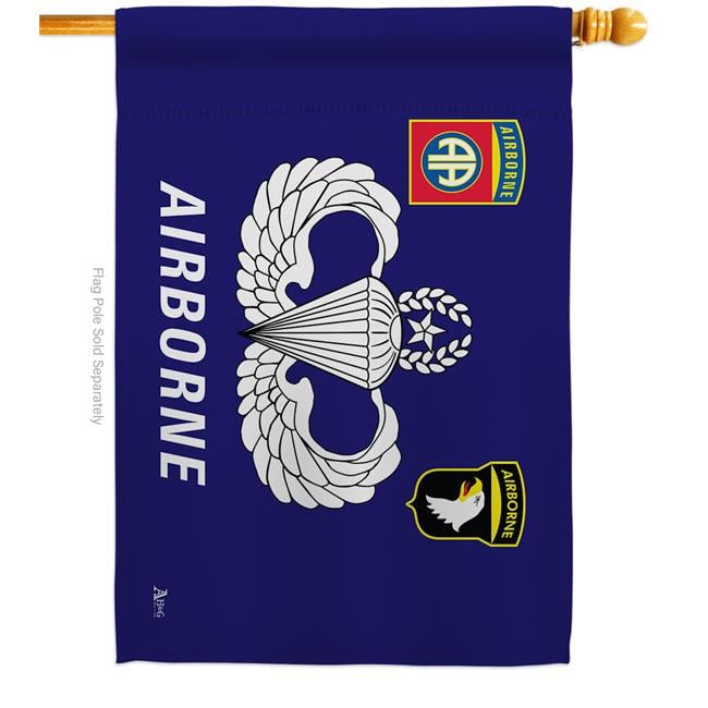Americana Home & Garden H140302-BO 28 x 40 in. Airborne House Flag with ...