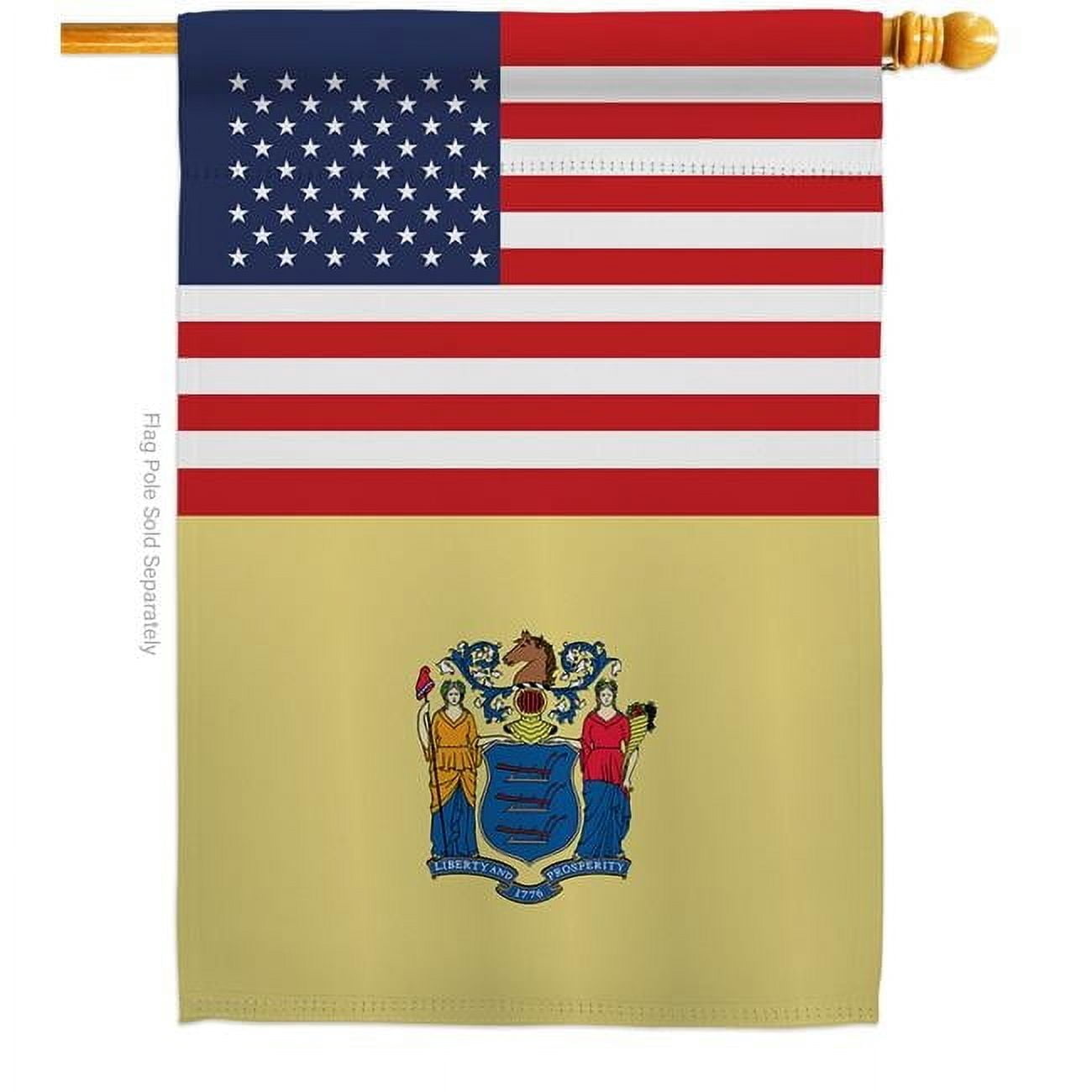 Americana Home & Garden H140785-BO 28 x 40 in. USA New Jersey American ...