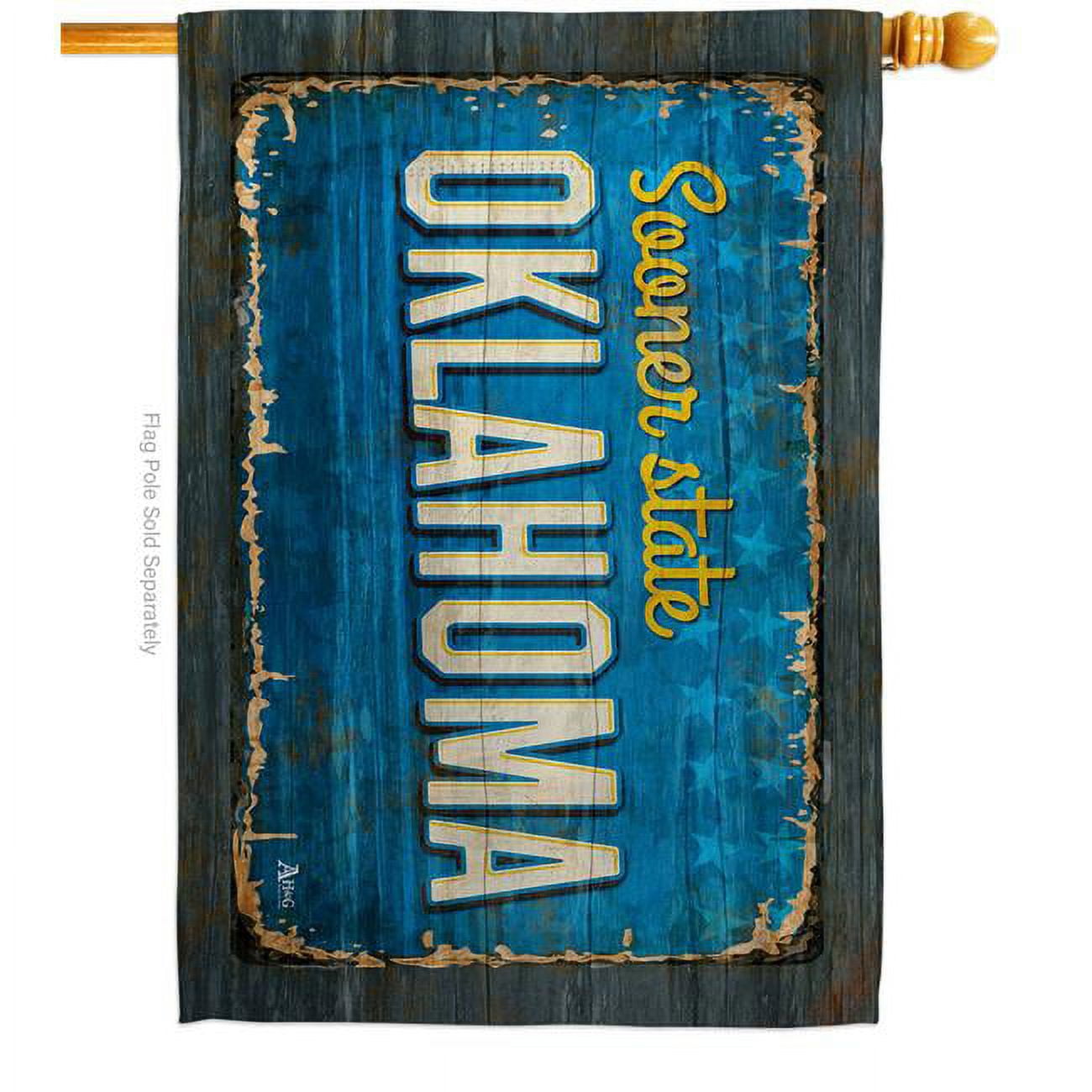 Americana Home & Garden H140981-BO 28 x 40 in. Oklahoma Vintage ...