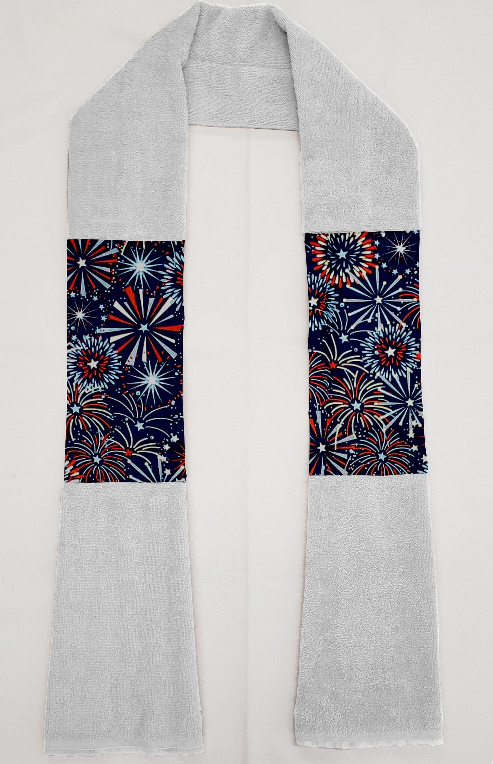 Americana Kitchen Towel Boa / Scarf by Penny's Needful Things (White ...