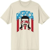 Americana Merica Mustached Man Natural Men's Crew Neck Short Sleeve Tee ...