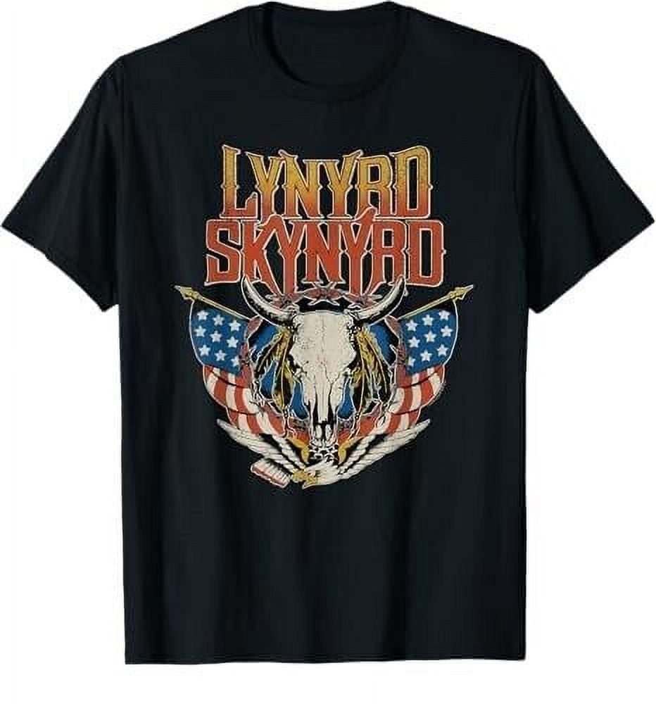 Americana Steer Longhorn Bones Graphic Shirt - Walmart.com