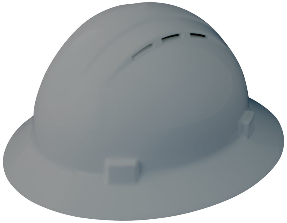 Americana Vent Full Brim Hard Hat, Gray - Walmart.com